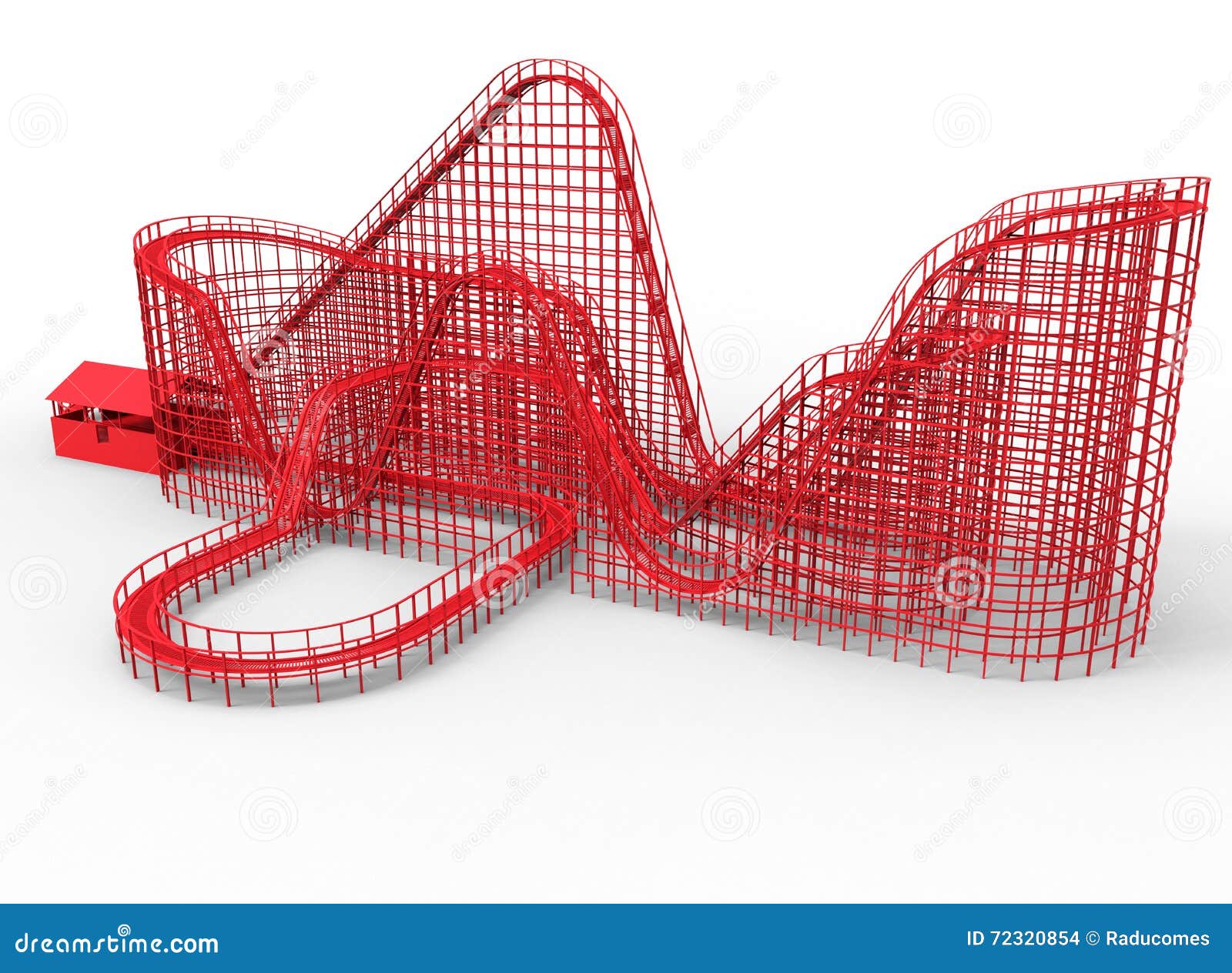 Red Roller Coaster Stock Illustrations – 200 Red Roller Coaster Stock ...