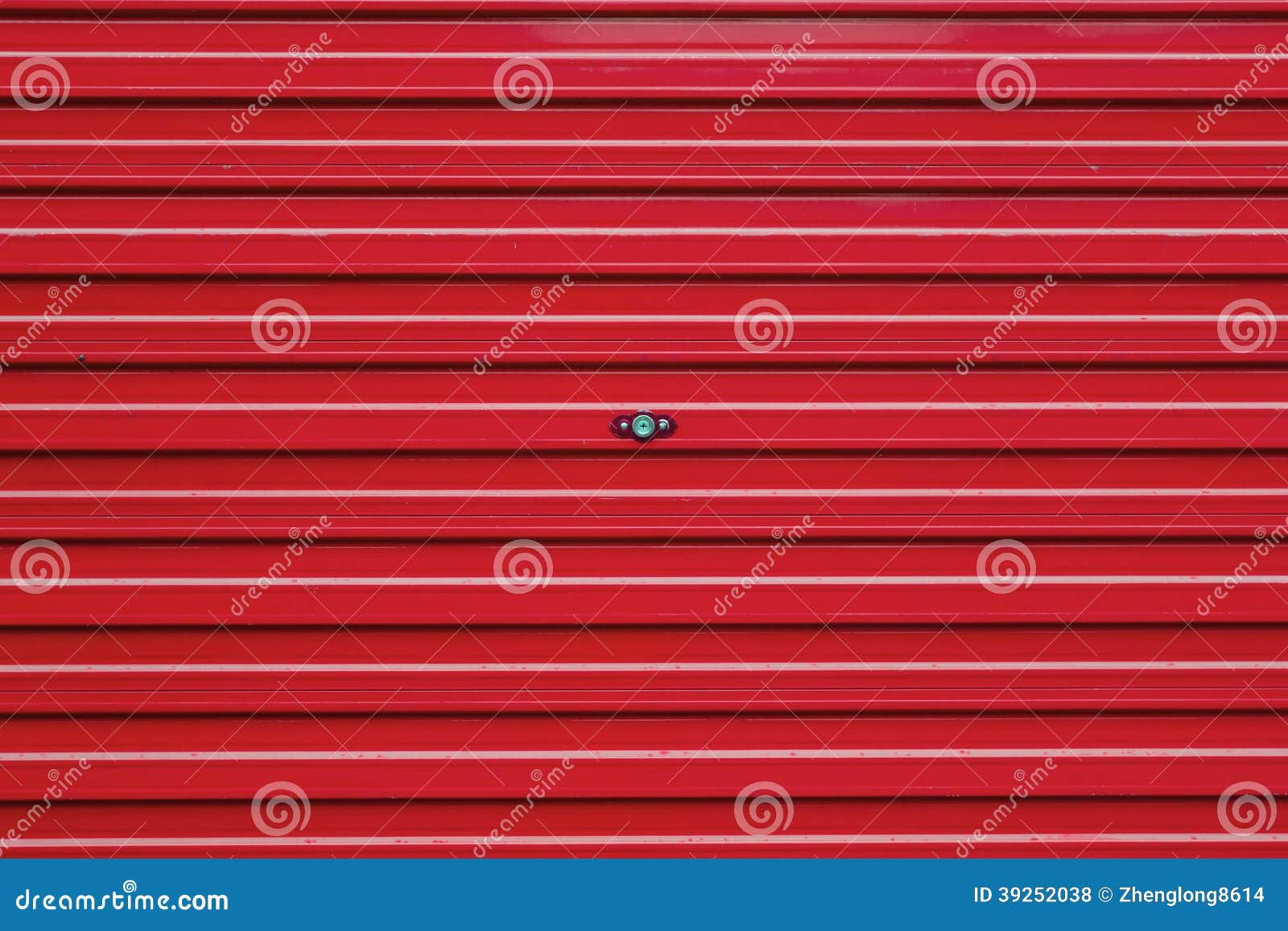 Red roller shutter stock photo. Image of close, heavy - 39252038