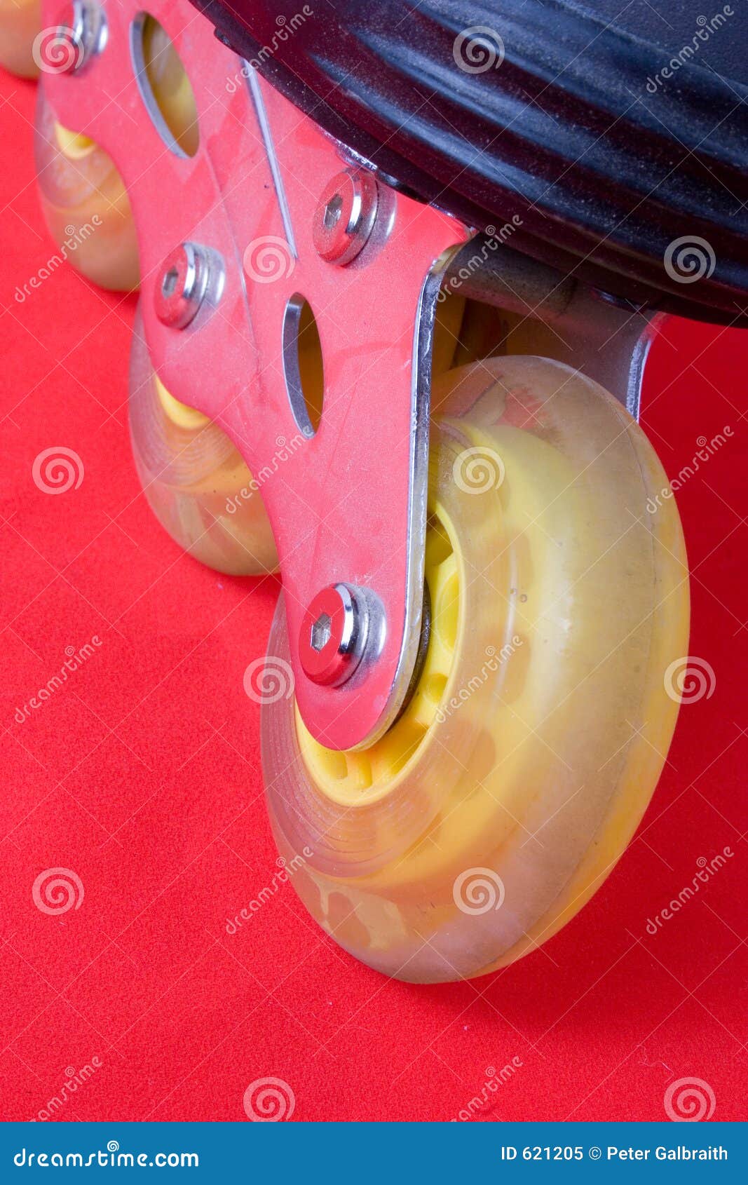 Red rollerblades stock image. Image of outdoors, protect - 621205