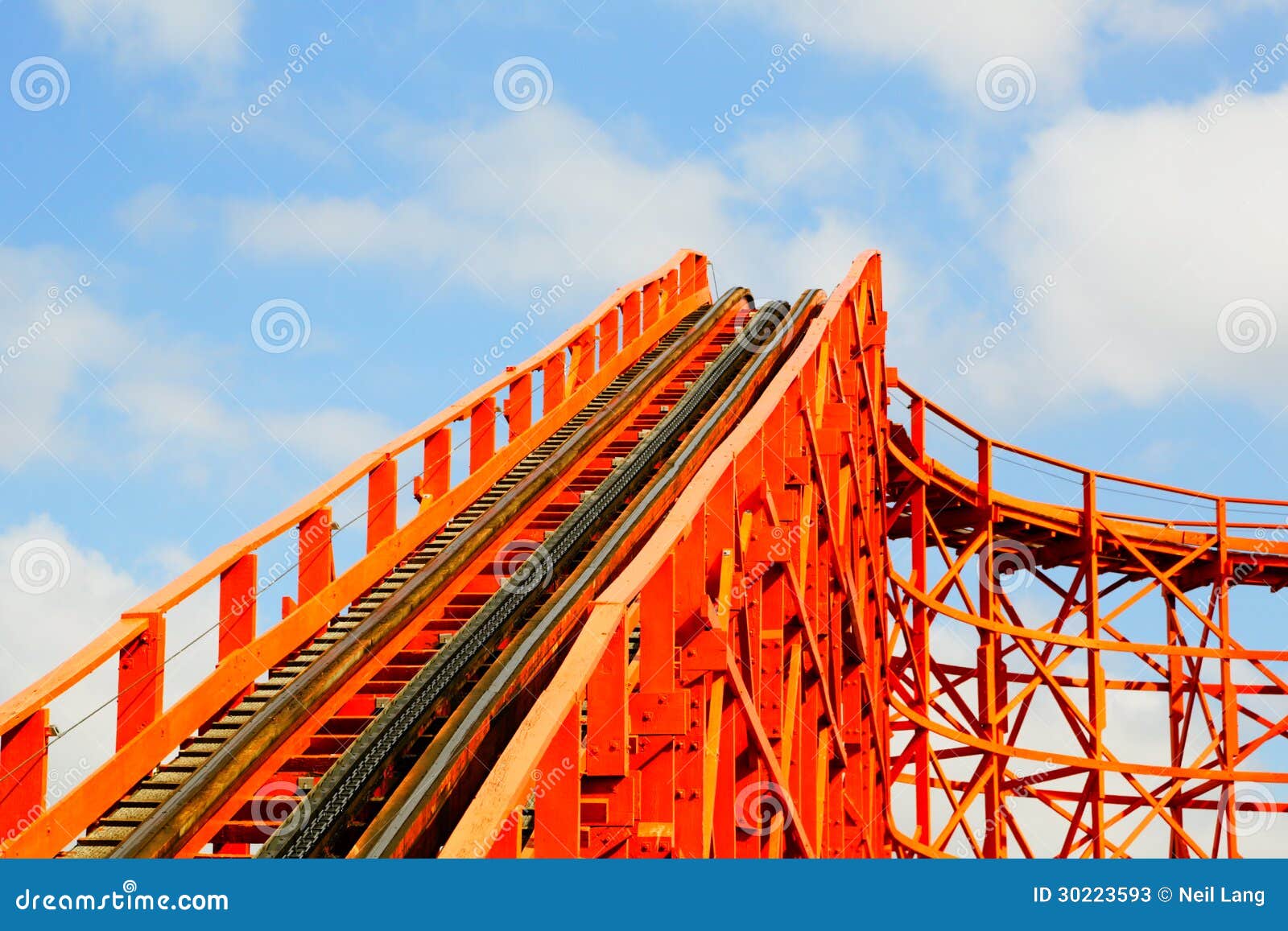 Red rollercoaster stock image. Image of laugh, ride, happy - 30223593