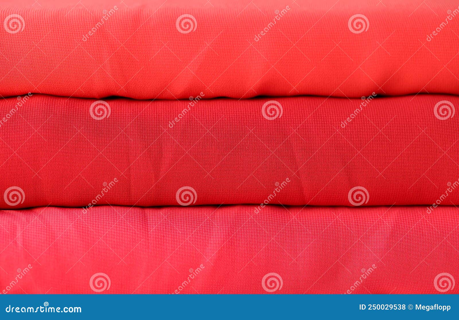 Red Rolls of Knitted Fabric Texture Background Stock Photo - Image of ...