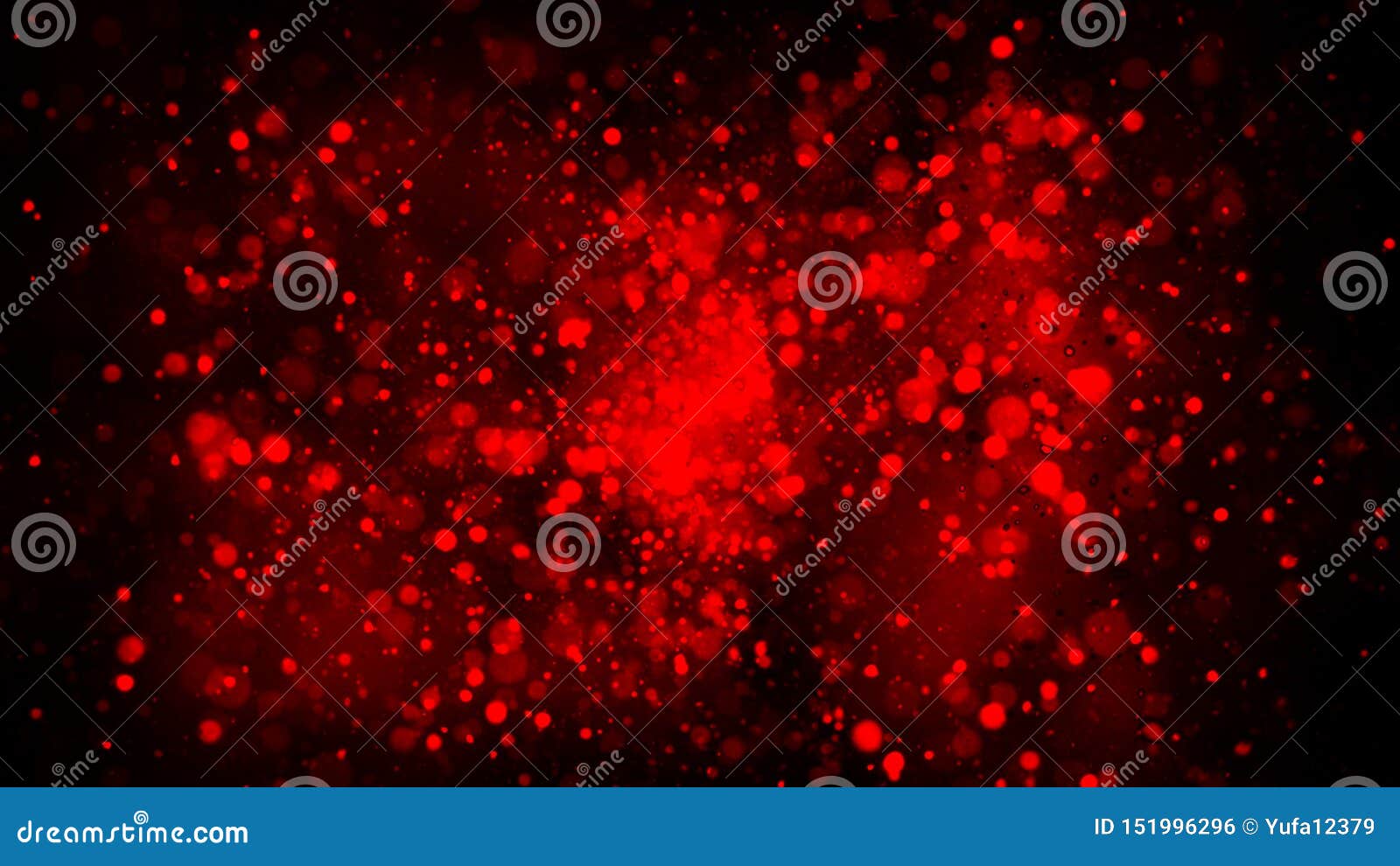 Red Romantic Love Bokeh for Background Texture Overlays. Magic Glitter ...
