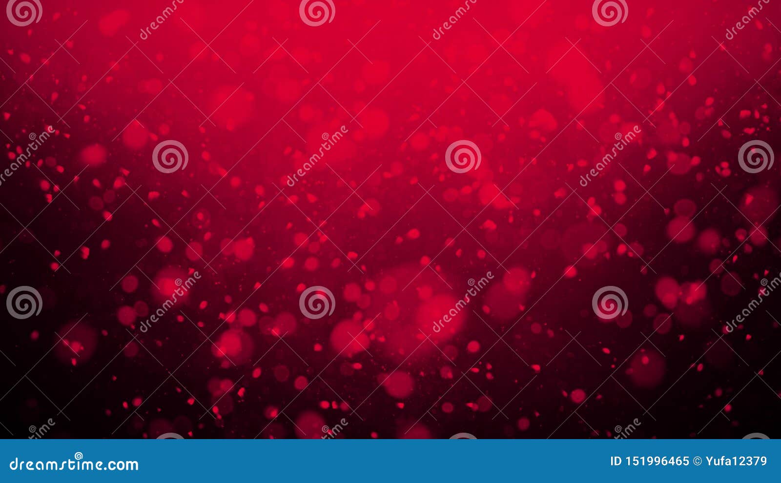 Red Romantic Love Bokeh for Background Texture Overlays. Magic Glitter ...