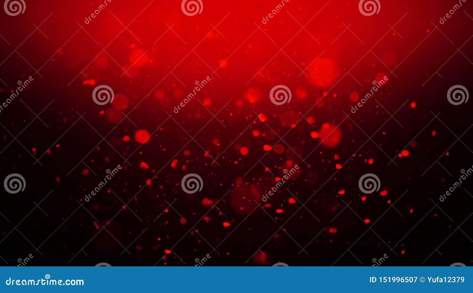 Red Romantic Love Bokeh for Background Texture Overlays. Magic Glitter ...