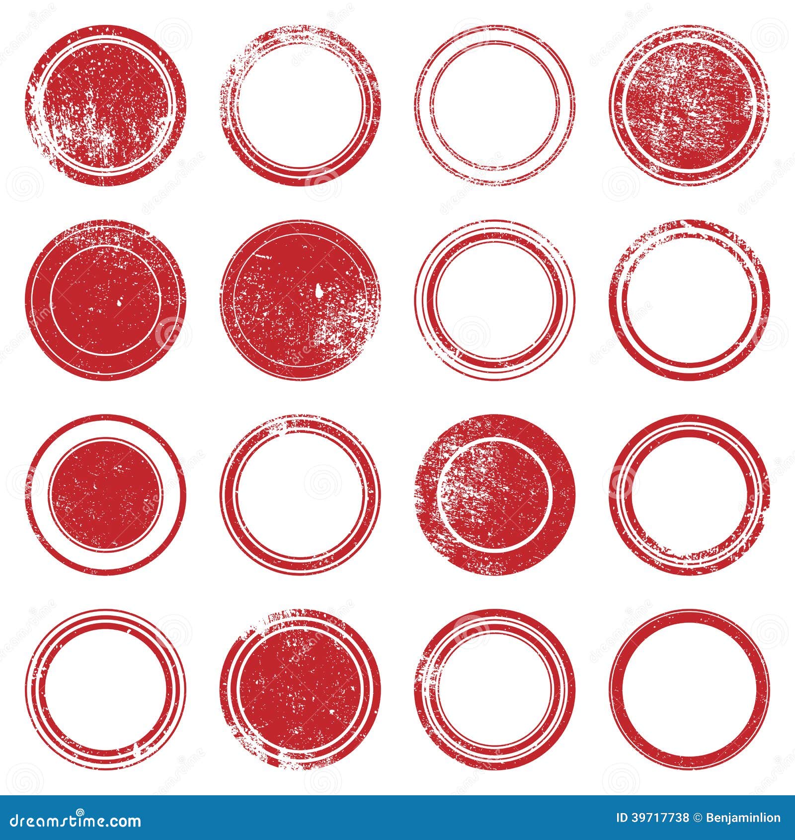 Red Ronded Grunge Stamp stock vector. Illustration of retro - 39717738
