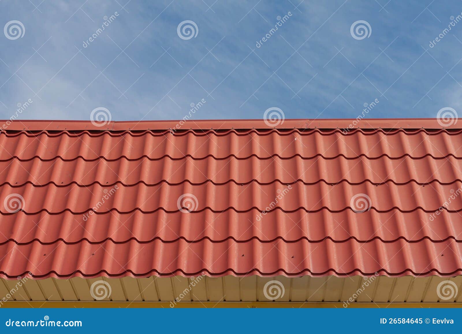 Red roof. stock image. Image of roof, outdoor, background - 26584645