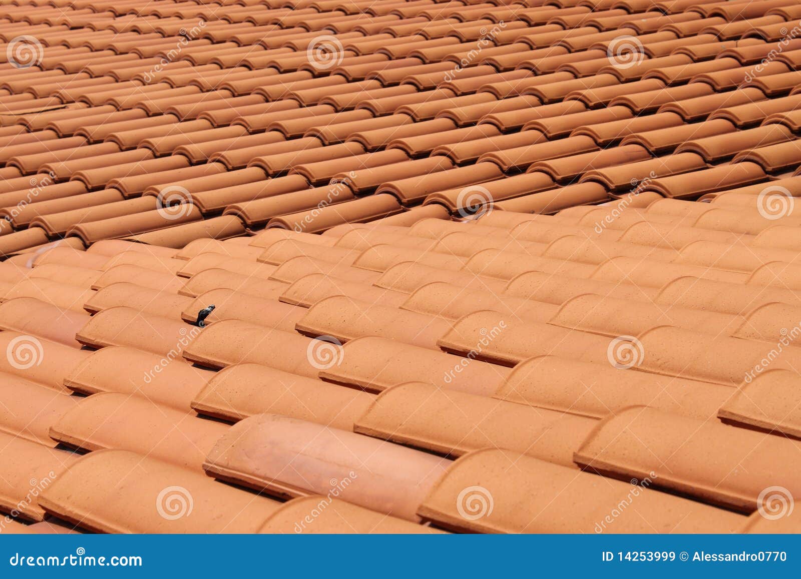 Clay Tiles Stacked In A Pile. For Traditional Roof Construction. Stock ...