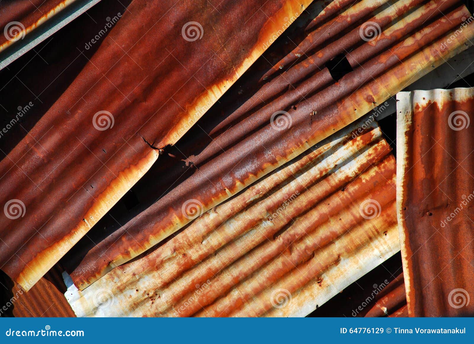 Red Roof Rusty Wallpaper Background Stock Image - Image of grooved ...