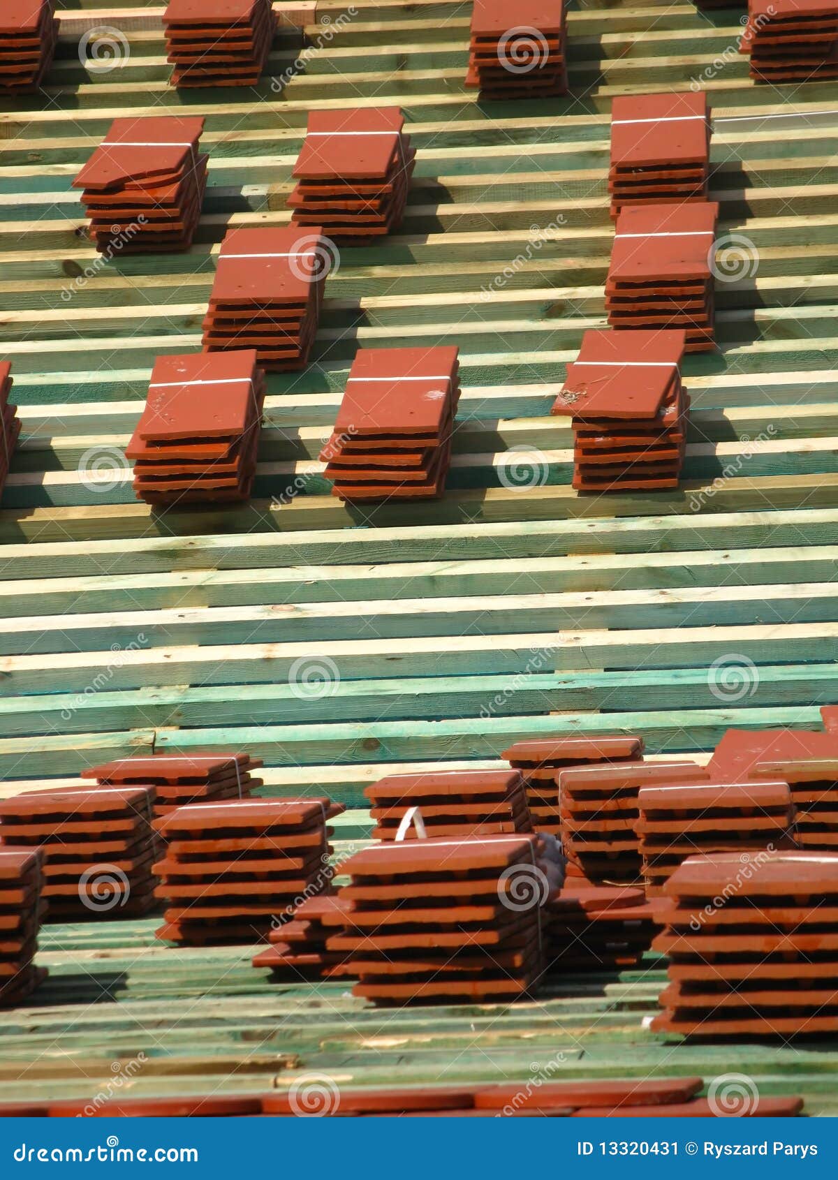 Red roof tiles stock image. Image of detail, coverage - 13320431