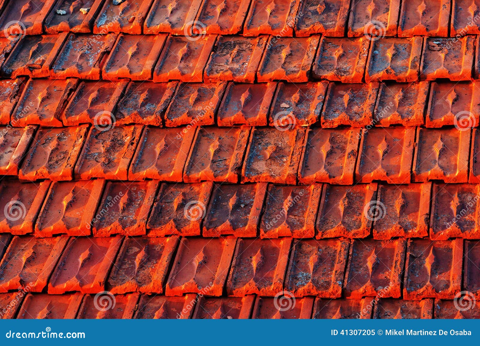Red roof tiles pattern stock image. Image of pattern - 41307205