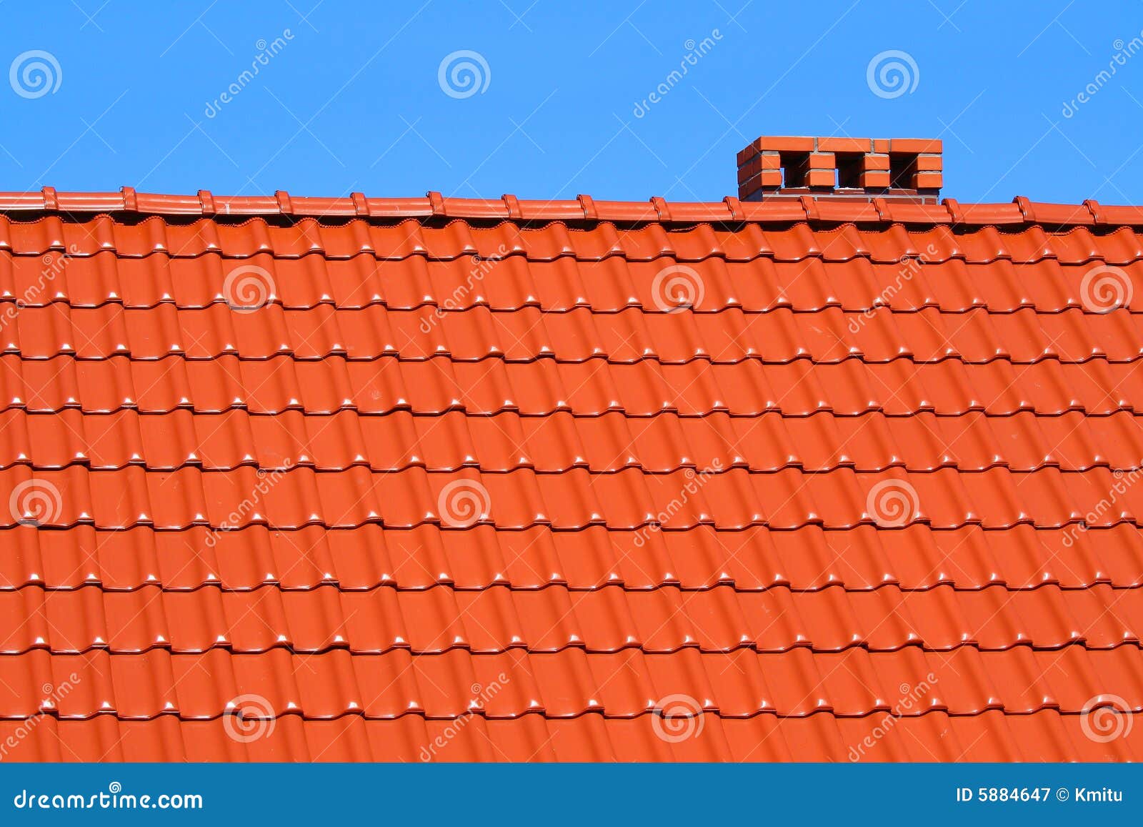 Red roofing-tiles stock image. Image of building, pattern - 5884647