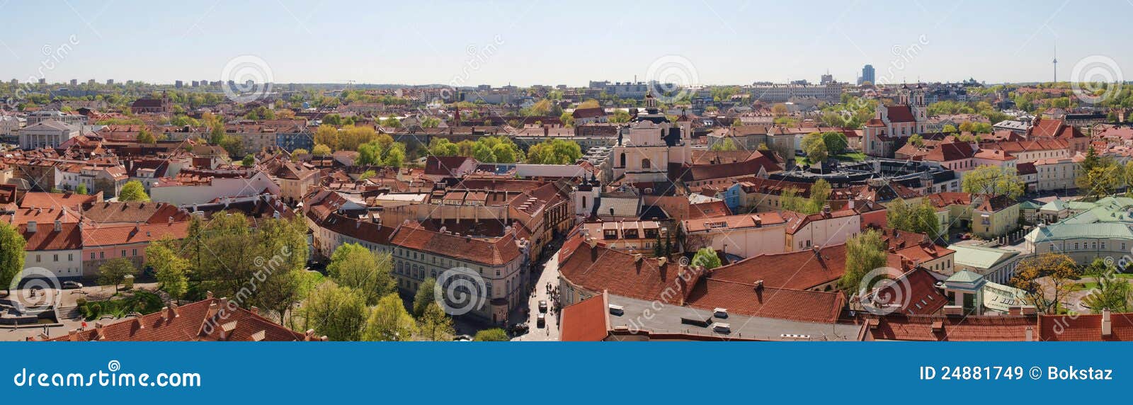 Red Roofs of the Ancient European City Stock Image - Image of ancient ...