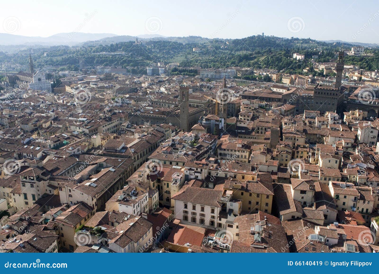 Red roofs of Florence stock image. Image of roofs, terracotta - 66140419