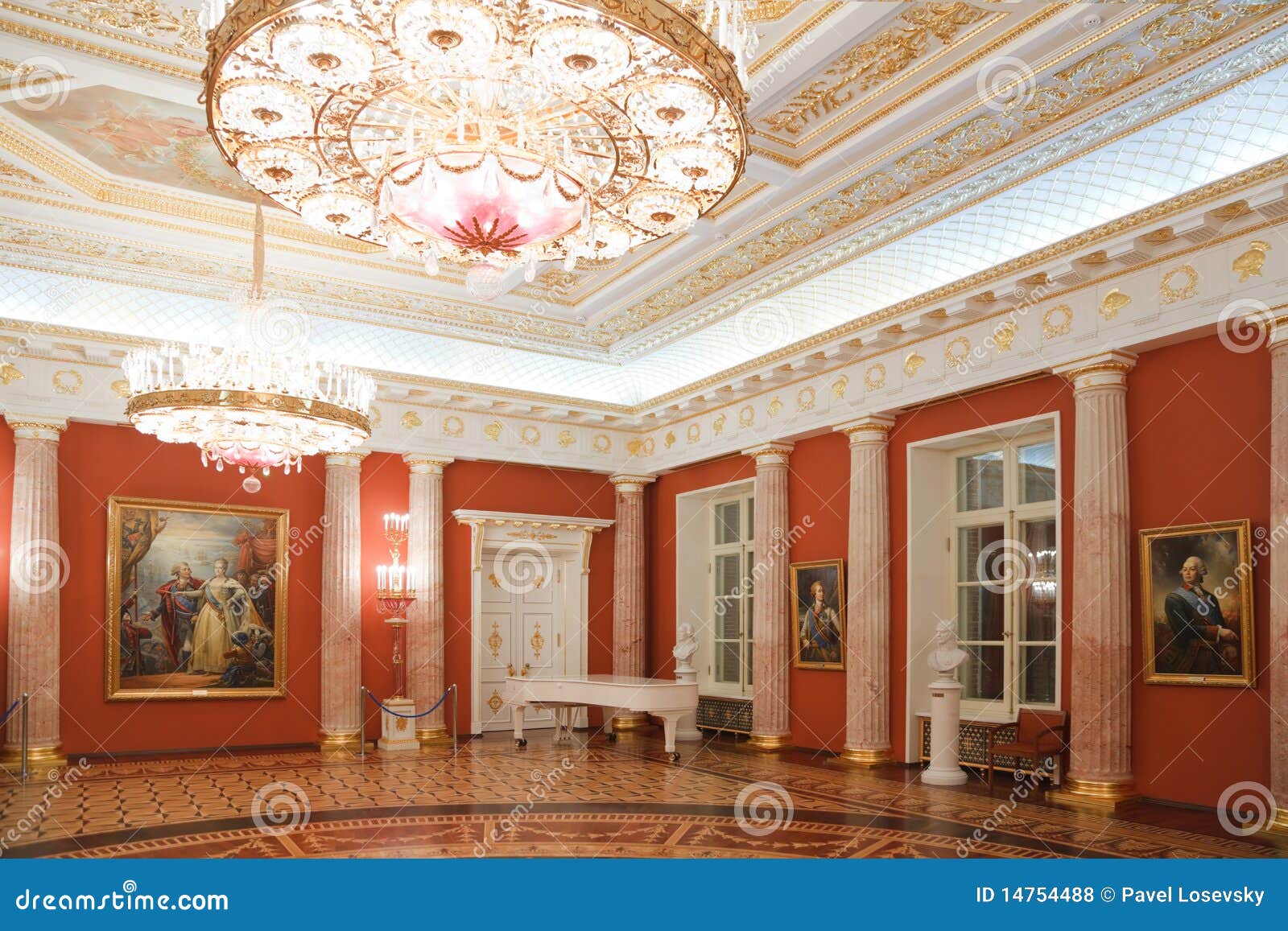 Red Room of Historical and Architectural Museum Editorial Stock Photo ...