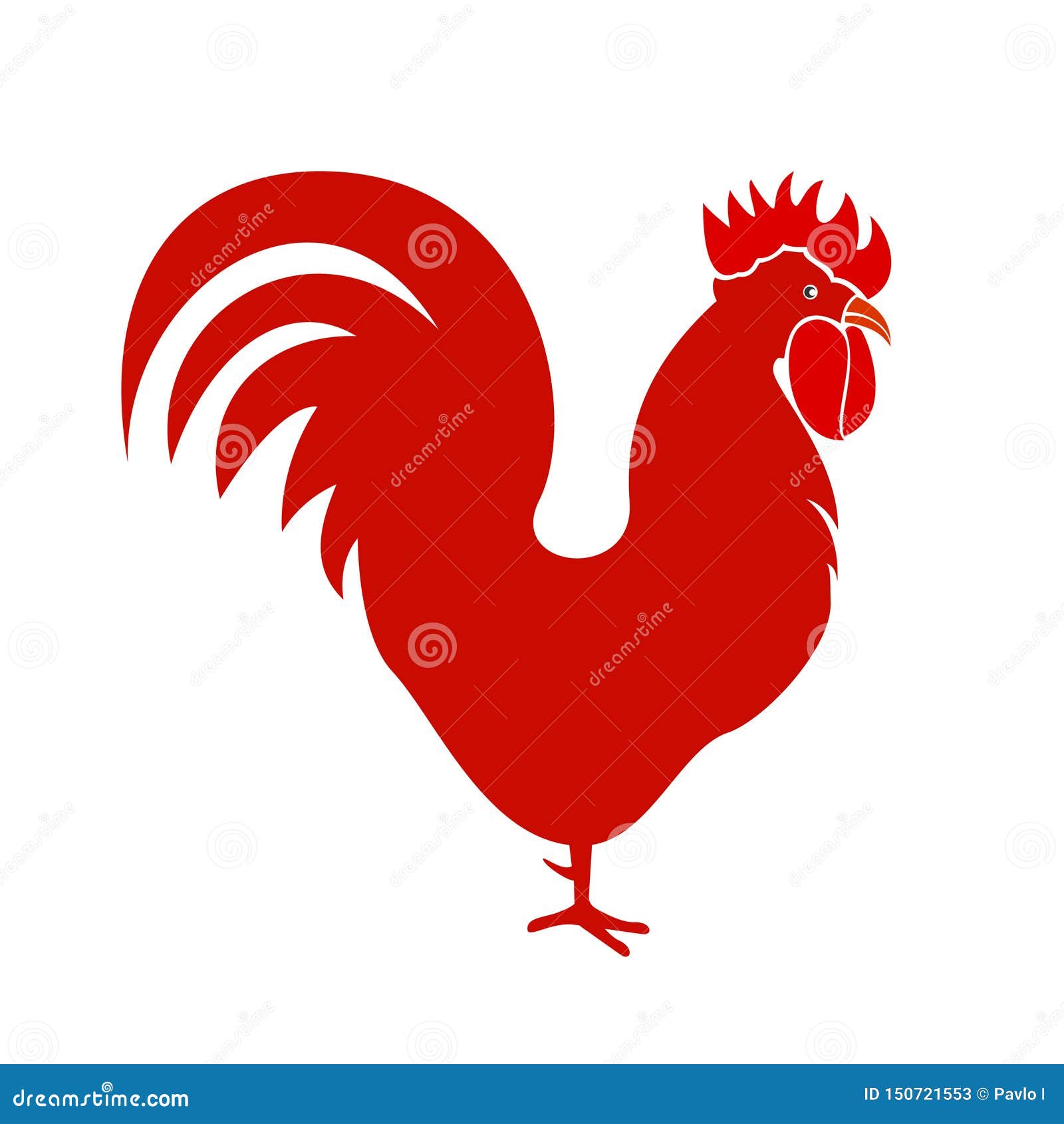 Red Rooster Icon - Stock Vector Stock Vector - Illustration of singing ...