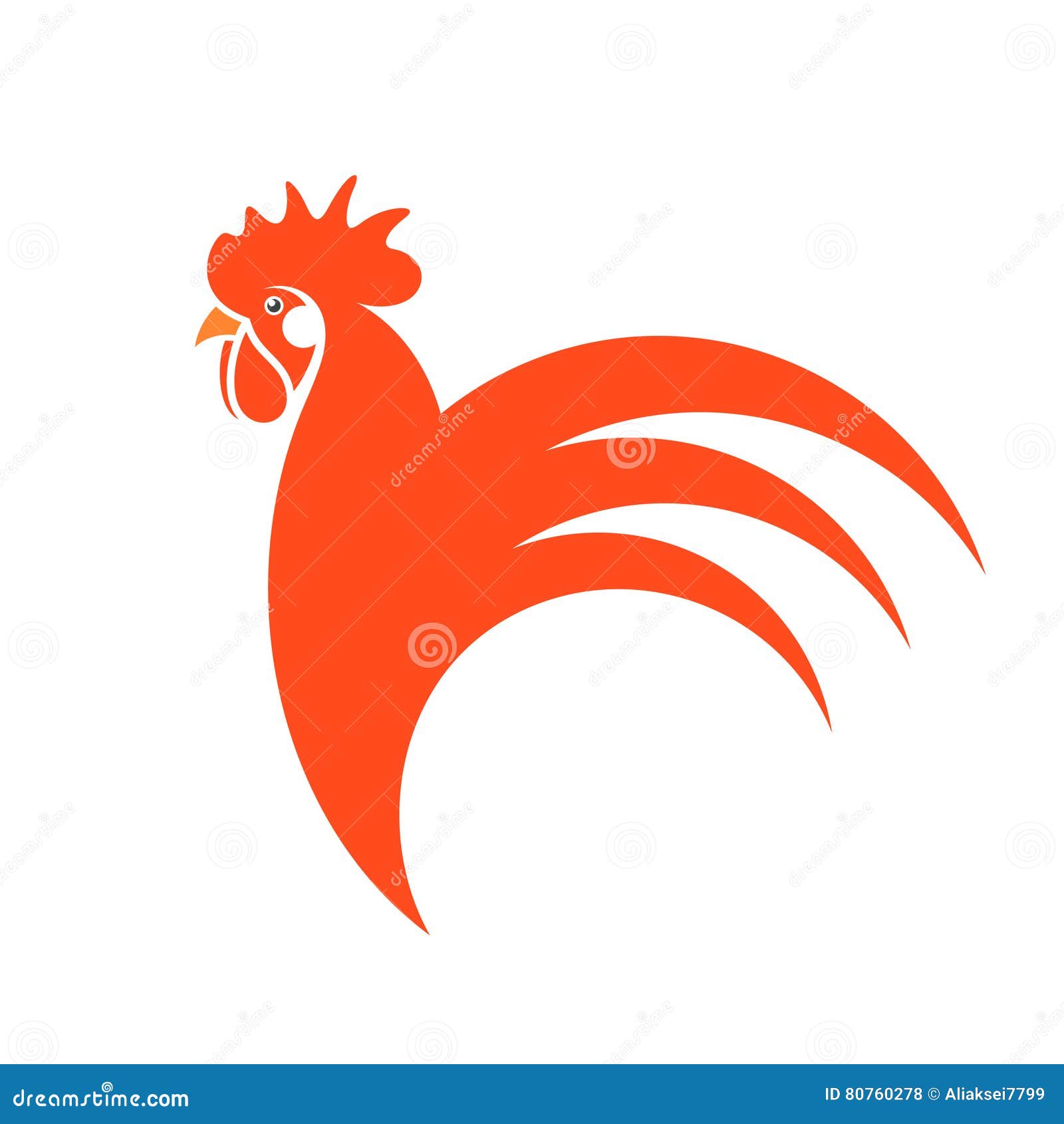 Red Rooster. Symbol of New Year 2017 Stock Vector - Illustration of ...