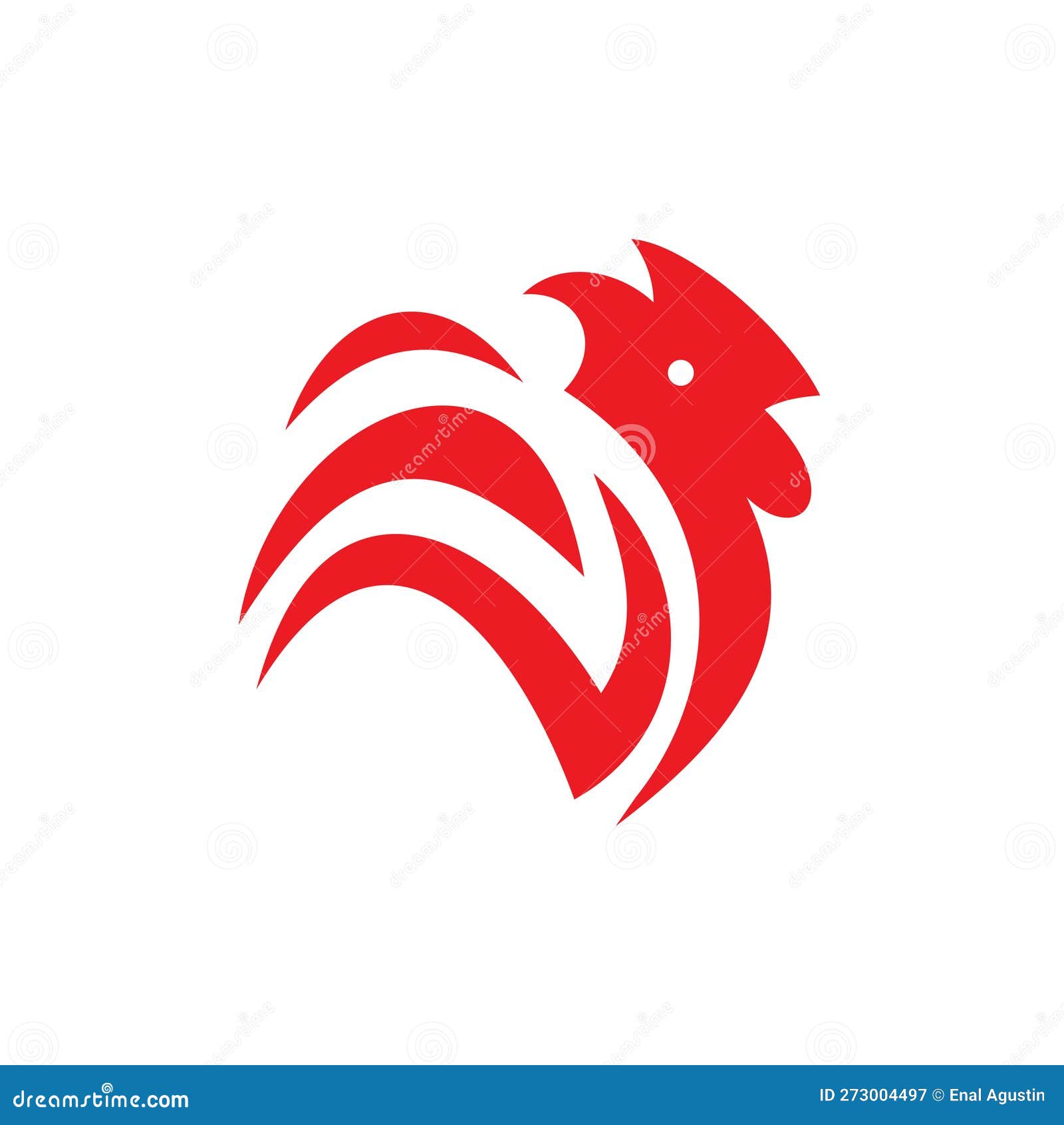 Red Rooster Vector Based Logo Design Stock Vector - Illustration of ...