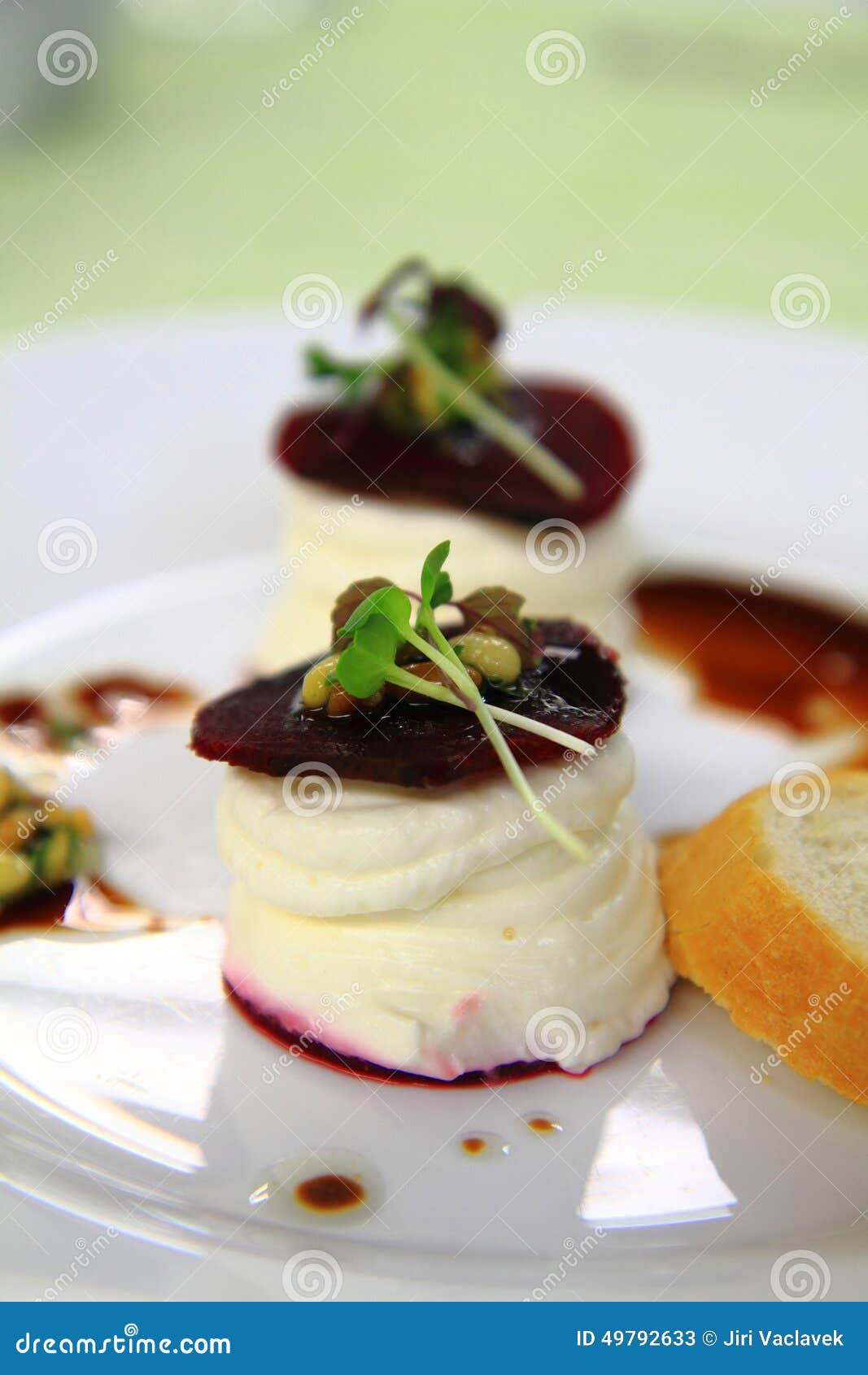 Red root and goat cheese stock image. Image of feta, meal - 49792633