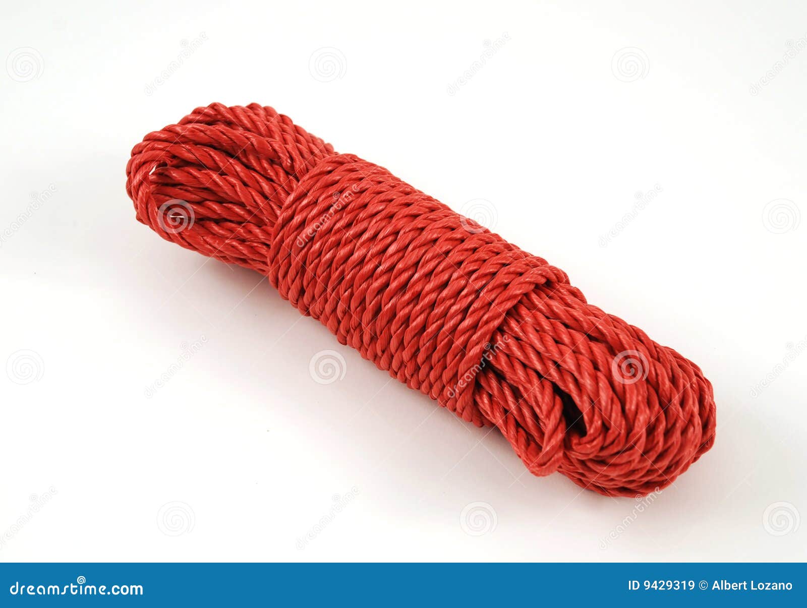 Red rope stock image. Image of threads, coil, filaments - 9429319