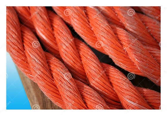 Red rope stock image. Image of cable, dock, cord, sail - 961001
