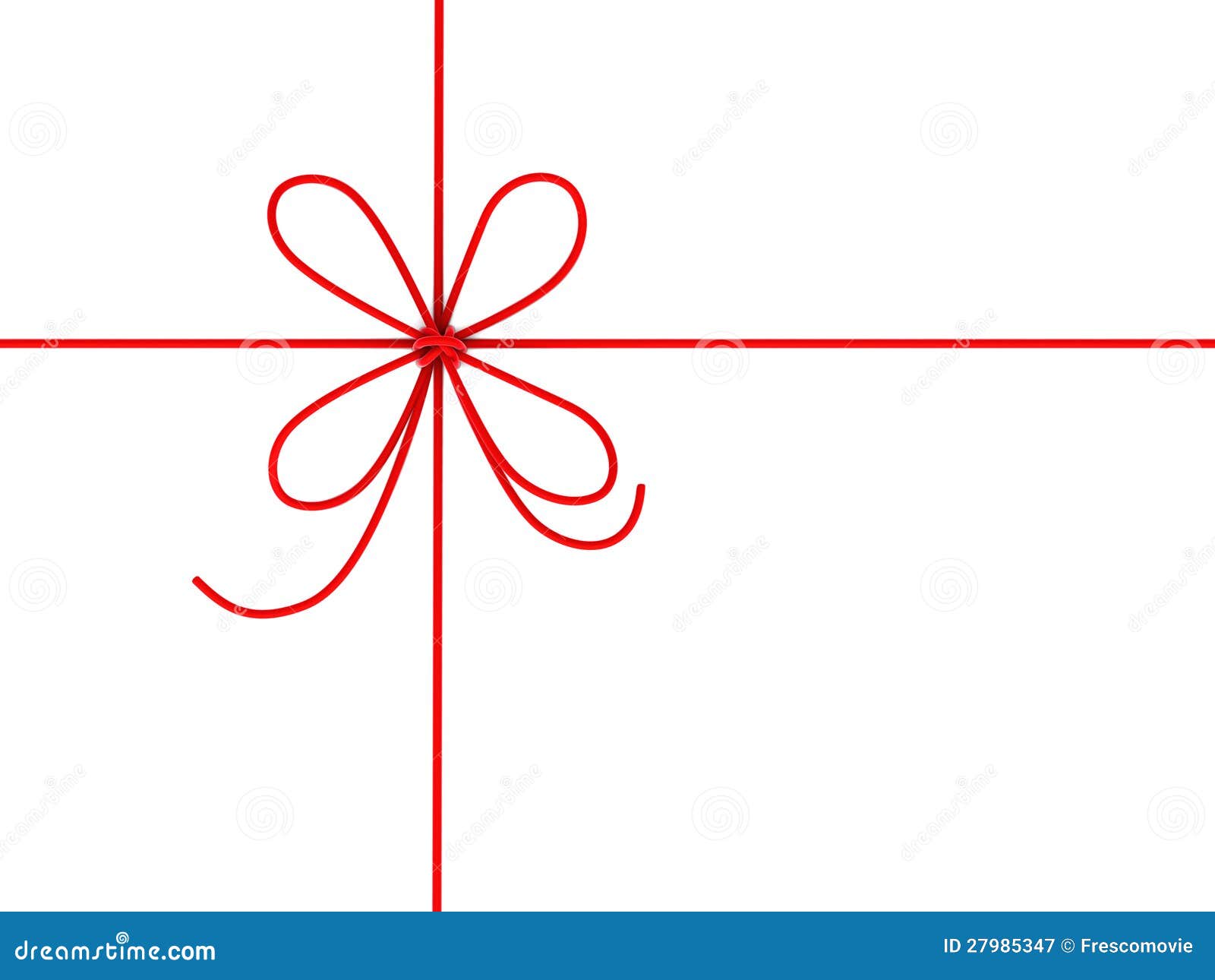 Red rope and bow stock illustration. Illustration of ribbon - 27985347