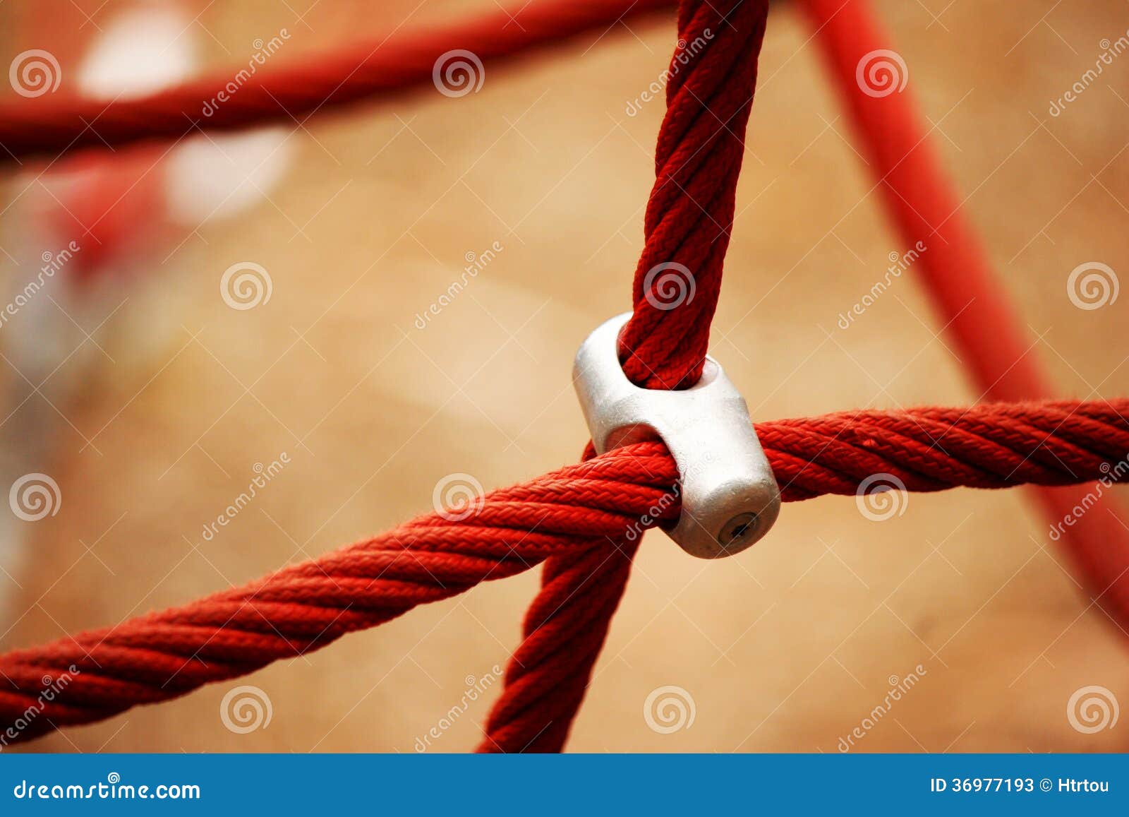 Red Rope crossing stock image. Image of playground, crossing - 36977193