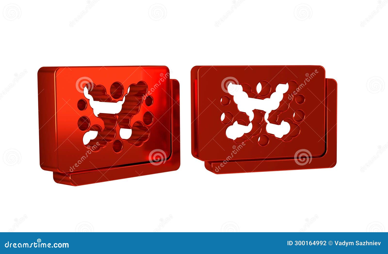 Red Rorschach Test Icon Isolated on Transparent Background. Psycho ...