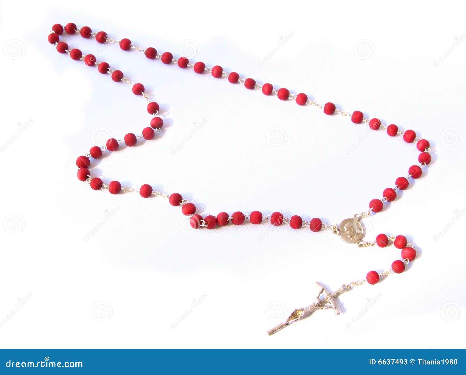 Red rosary stock image. Image of meditation, ornament - 6637493