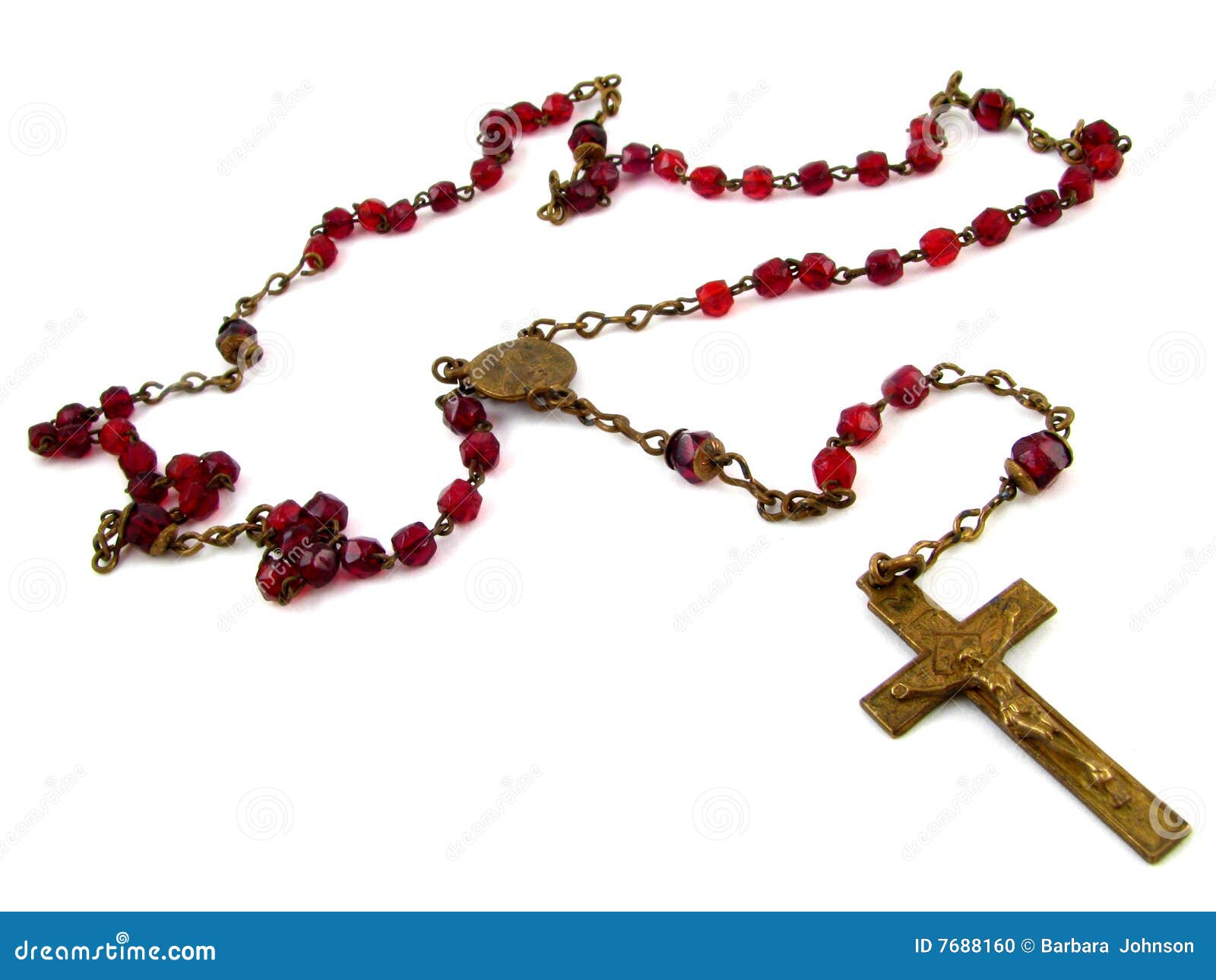 Red Rosary stock photo. Image of christian, catholicism - 7688160