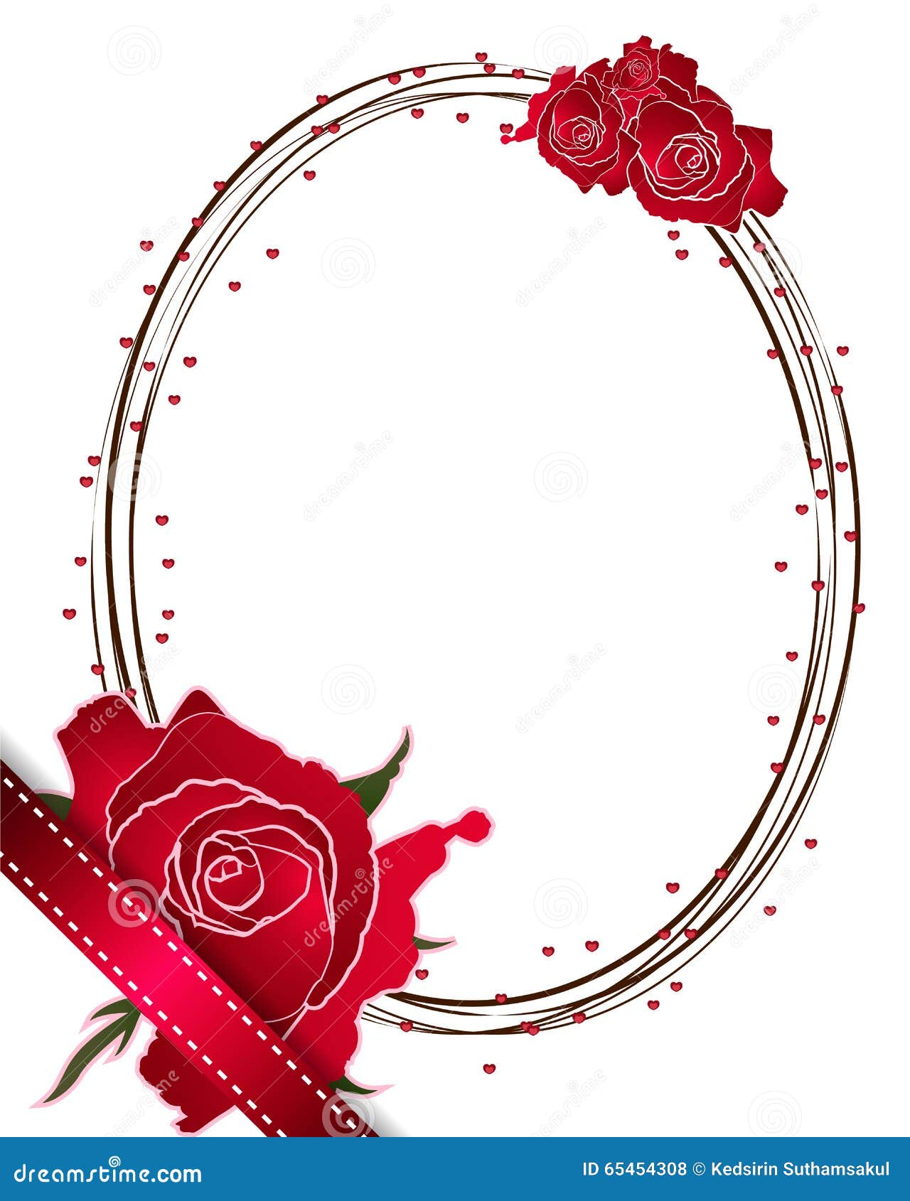 Red Rose Card Designs Vector on White Background Stock Vector ...