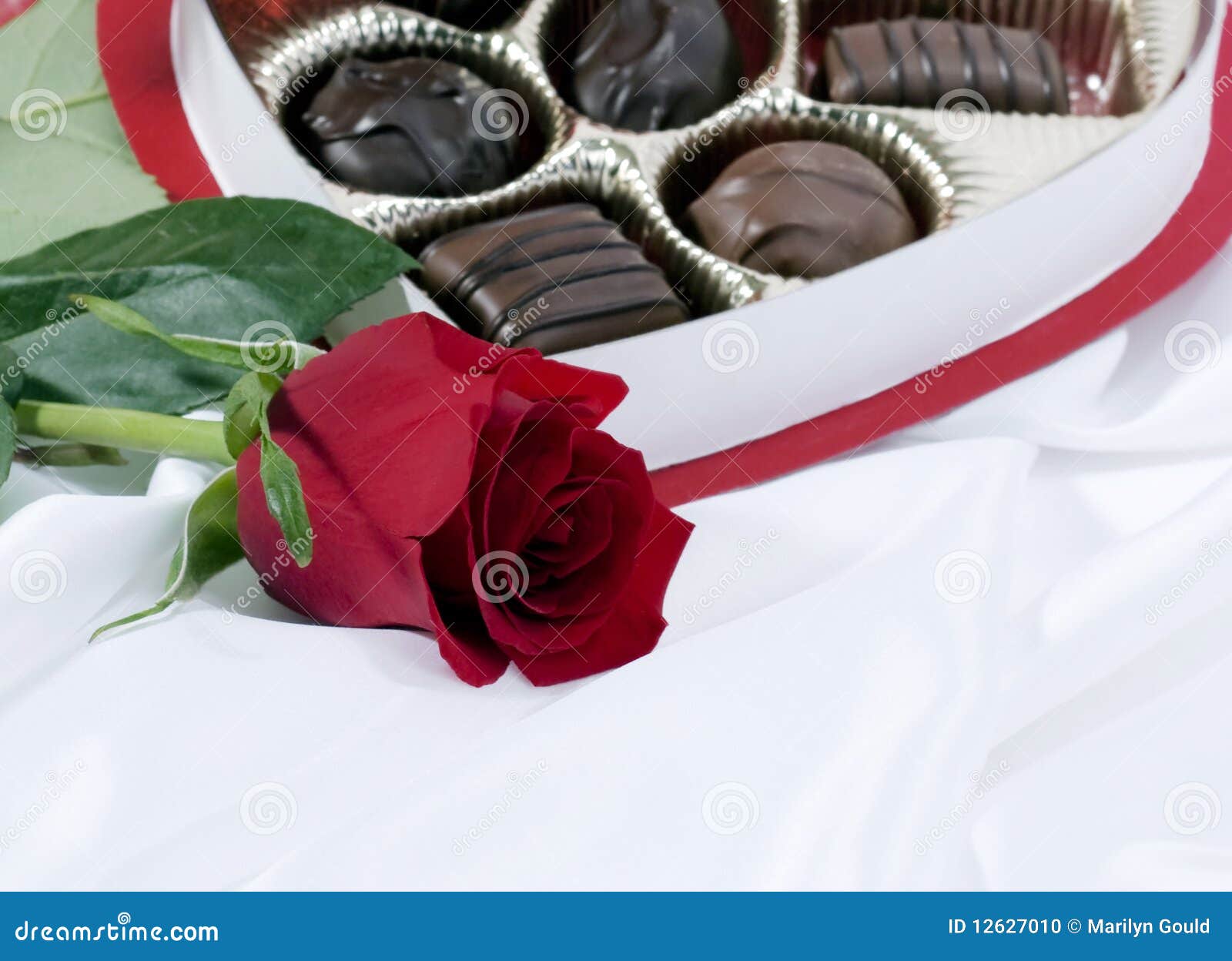 Red Rose and Chocolates stock photo. Image of present - 12627010