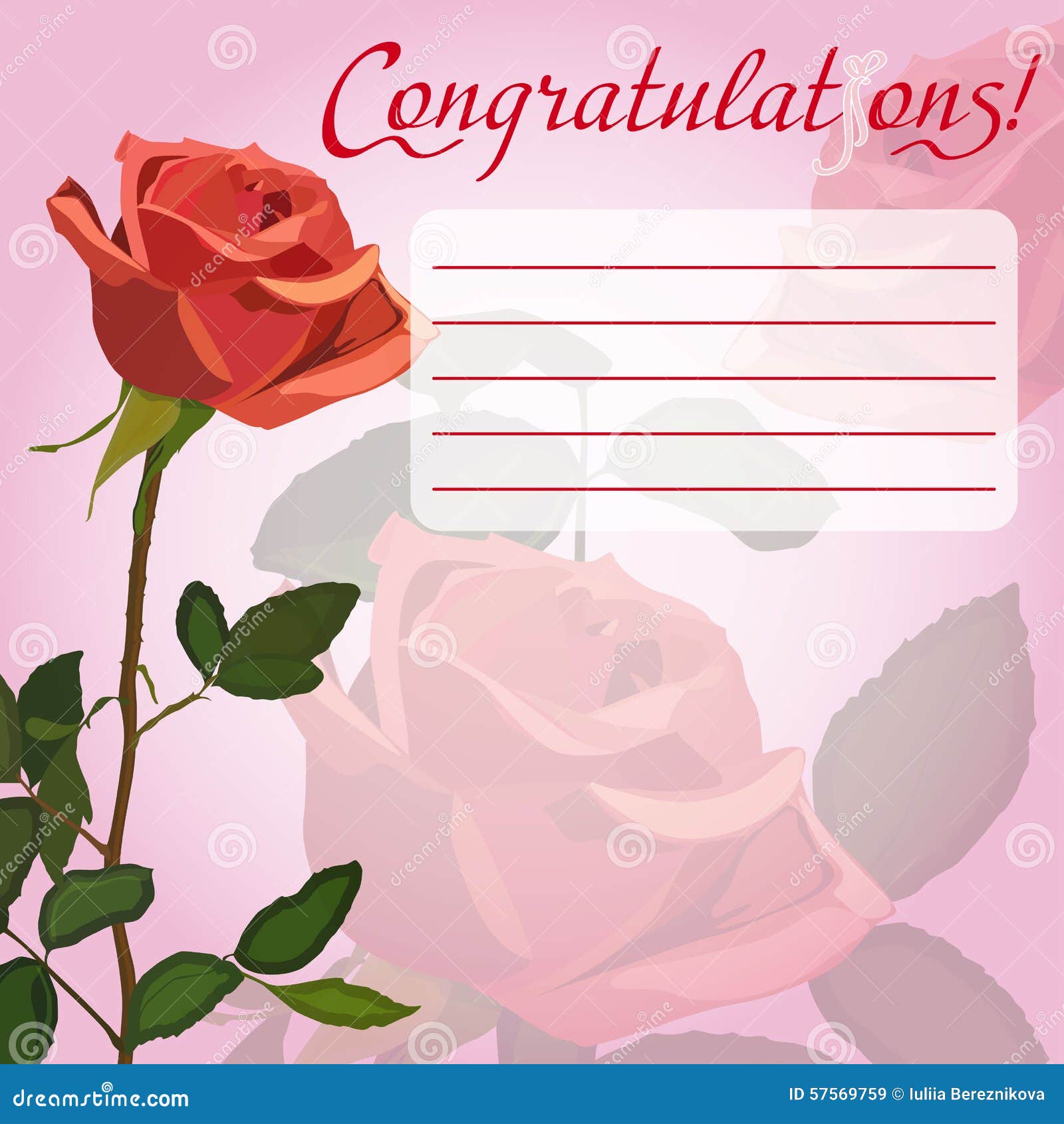 Red rose stock vector. Illustration of curvers, flower - 57569759