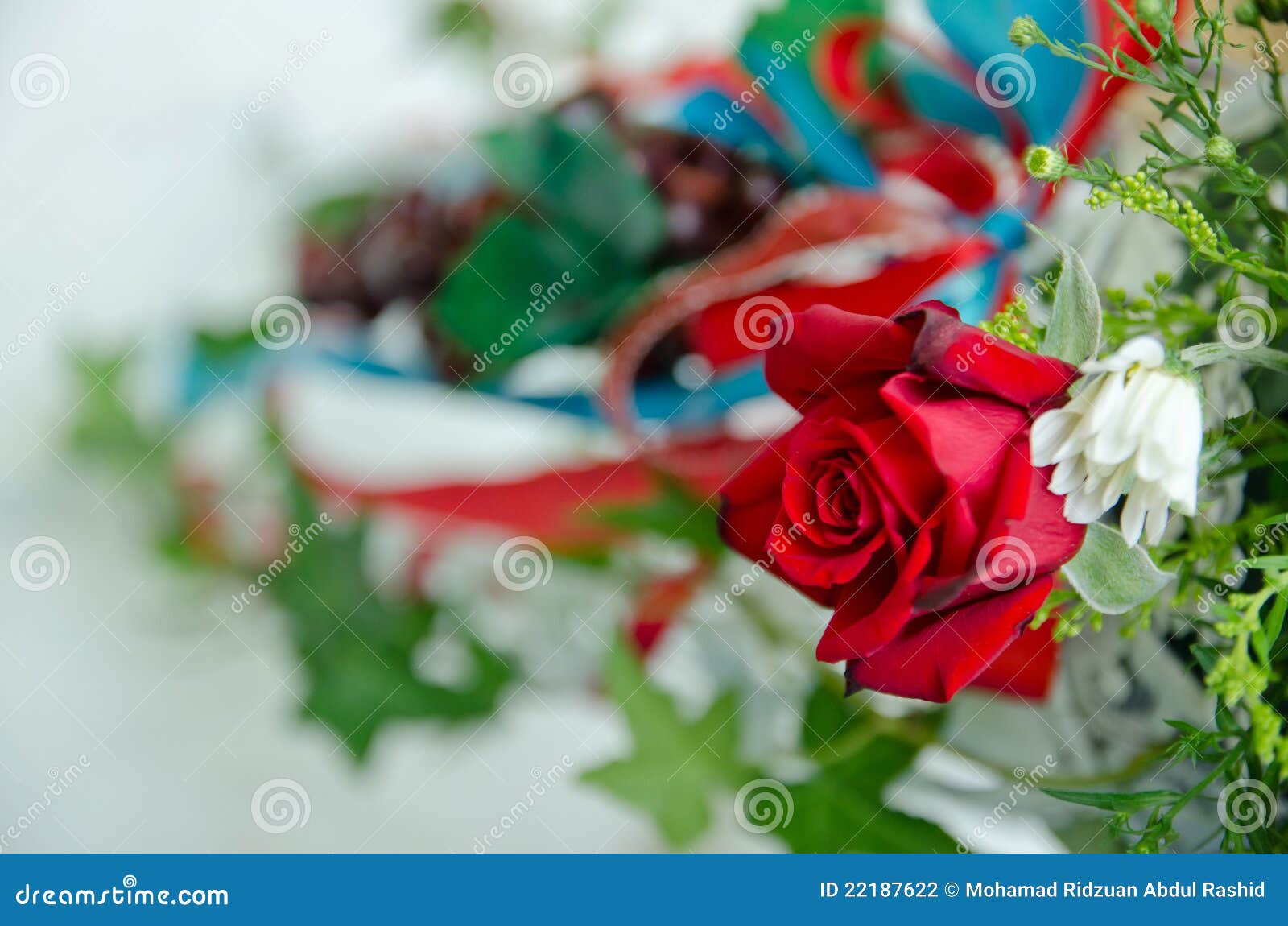 Red Rose Decoration stock photo. Image of object, life - 22187622