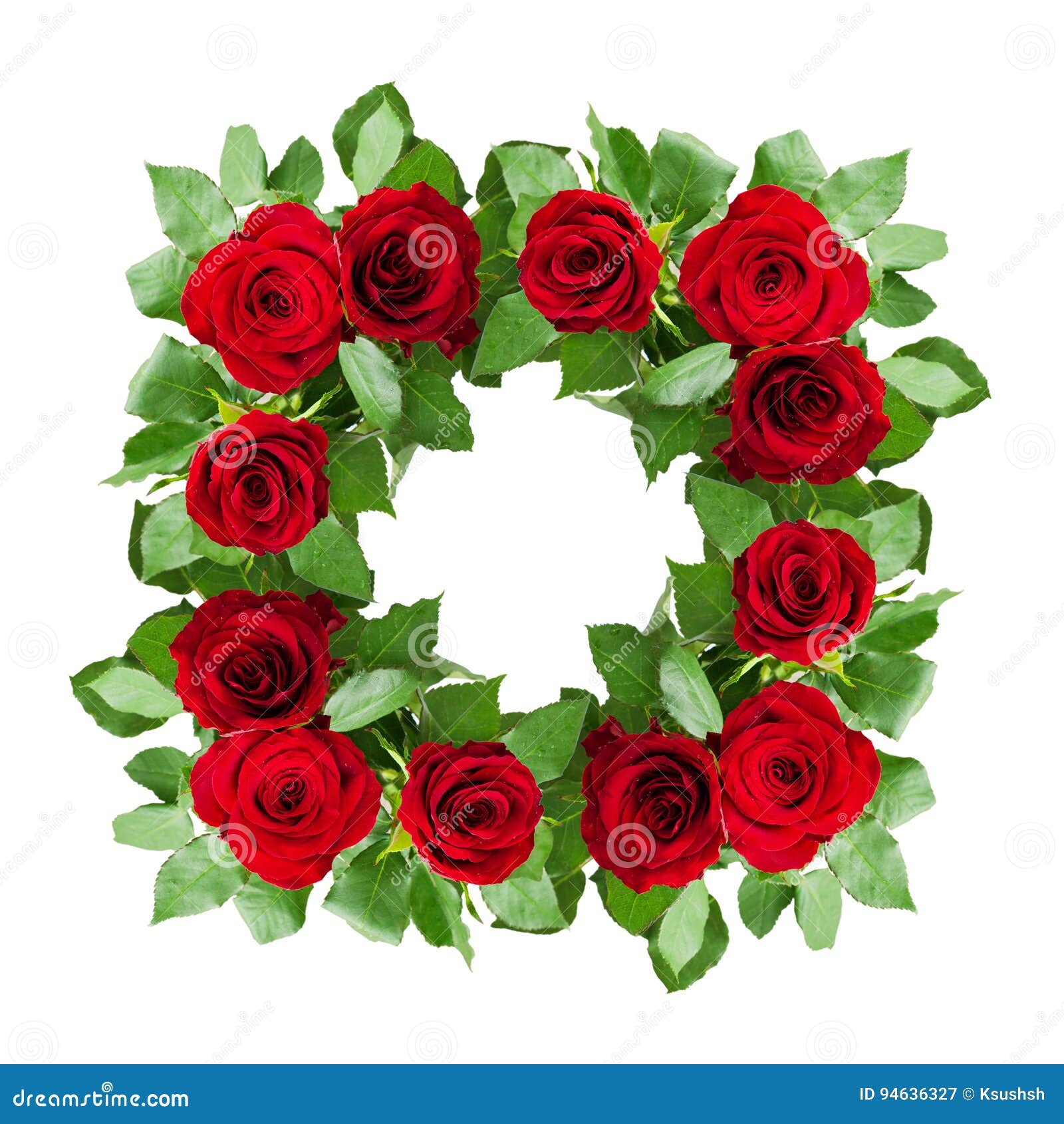 Red rose flowers frame stock image. Image of present - 94636327