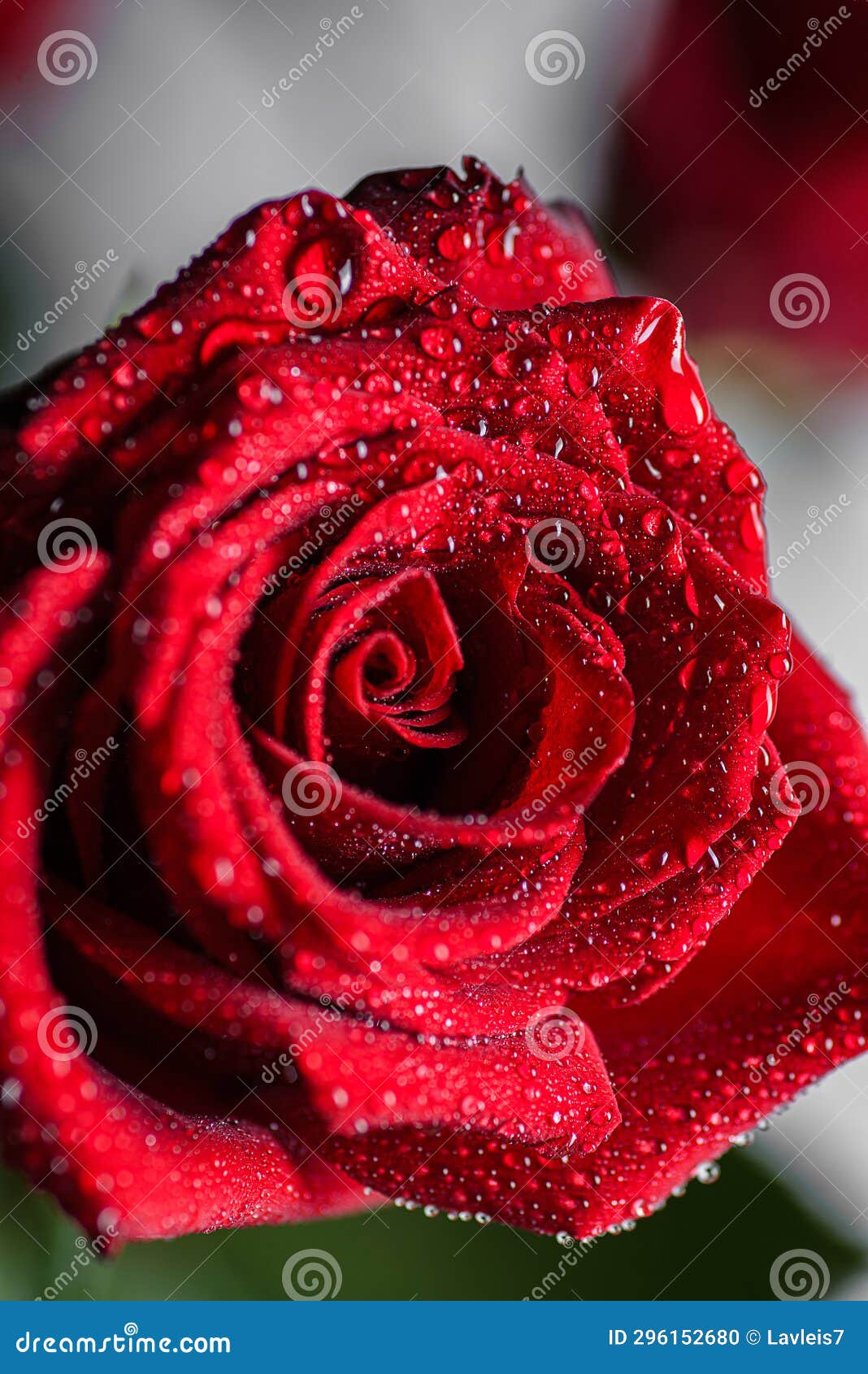 Red Rose on a Gray Background Stock Photo - Image of flower, grey ...