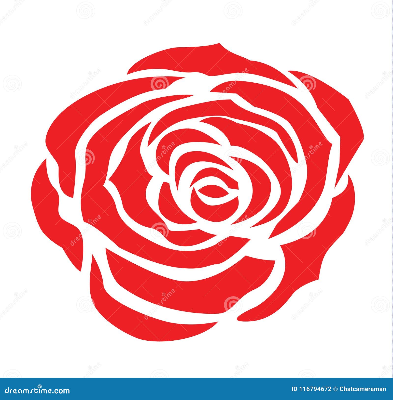 Red rose icon stock vector. Illustration of plant, drawing - 116794672