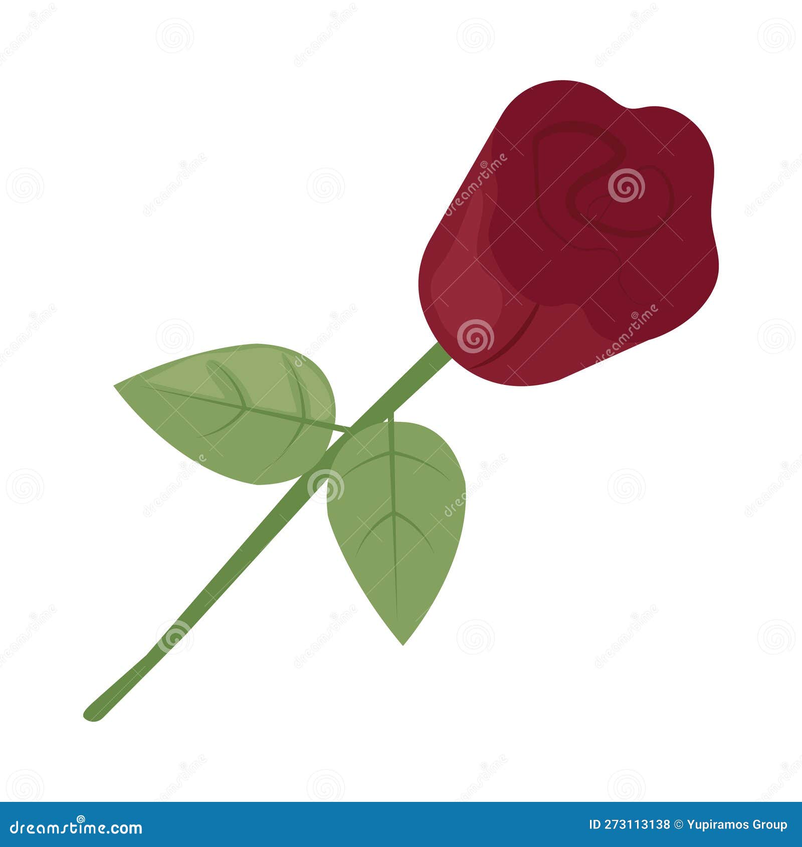 Red rose icon stock vector. Illustration of environment - 273113138