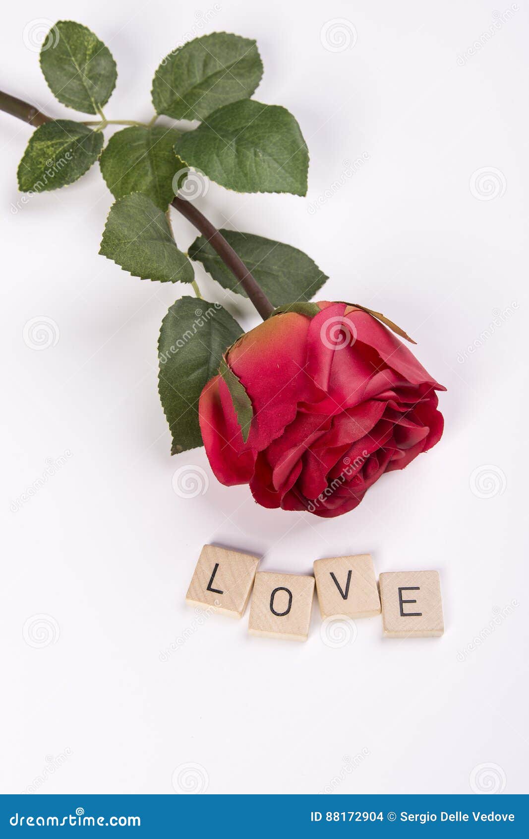 Red rose and Love stock photo. Image of closeup, beautiful - 88172904