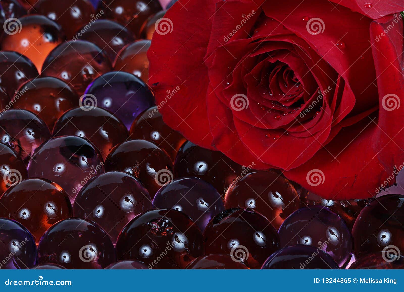 Red rose and marbles stock image. Image of valentine - 13244865
