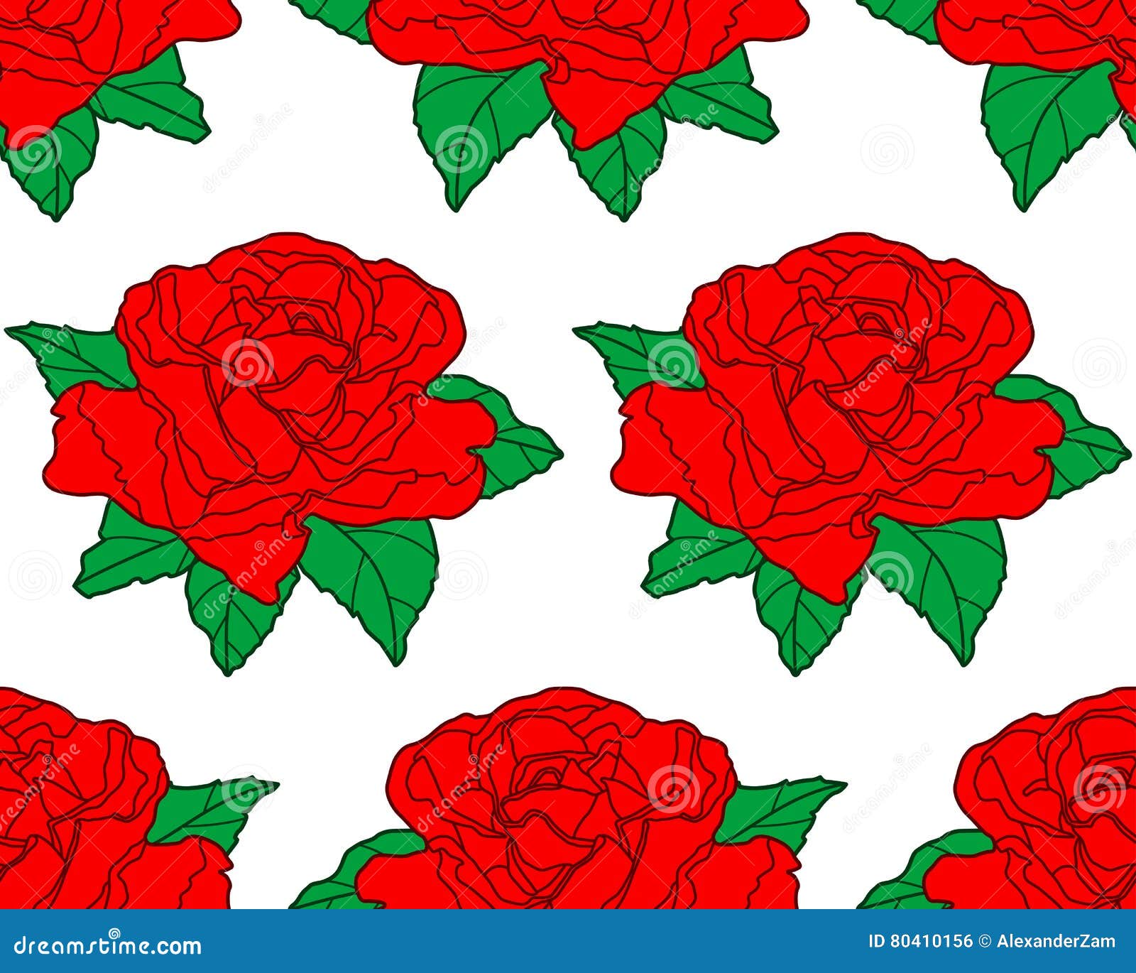 Red rose pattern stock vector. Illustration of aroma - 80410156