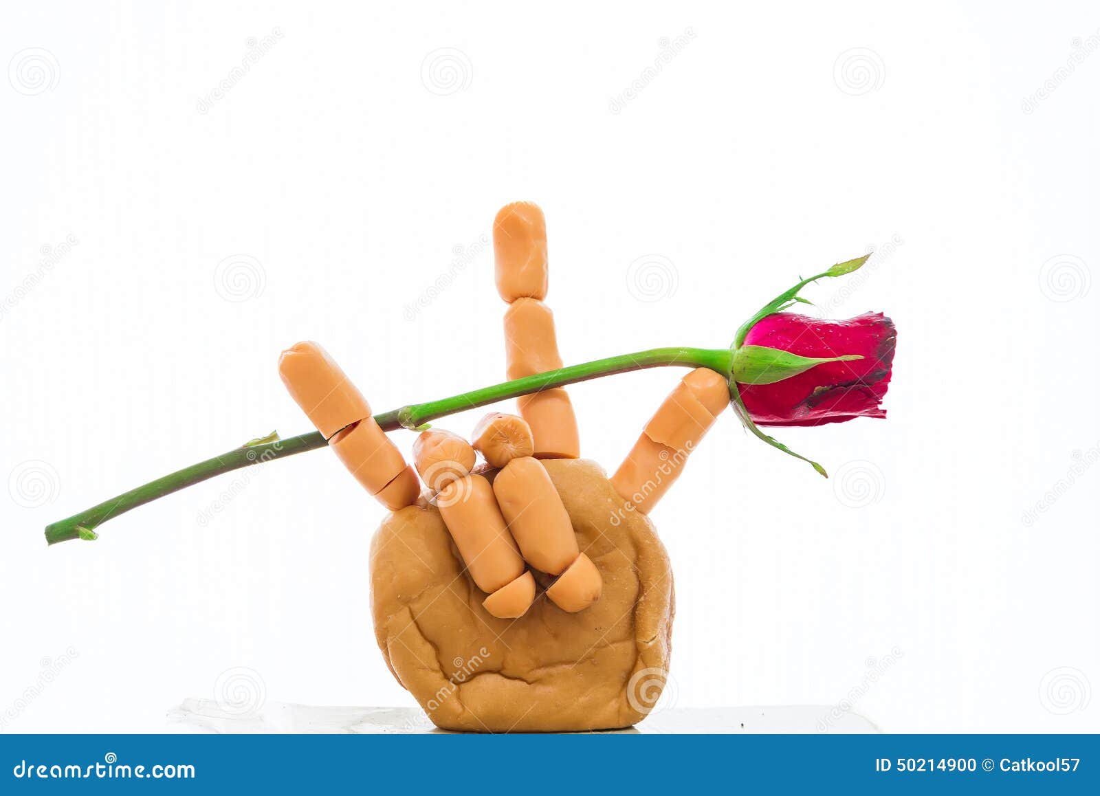 Red rose in sign language stock photo. Image of flower - 50214900
