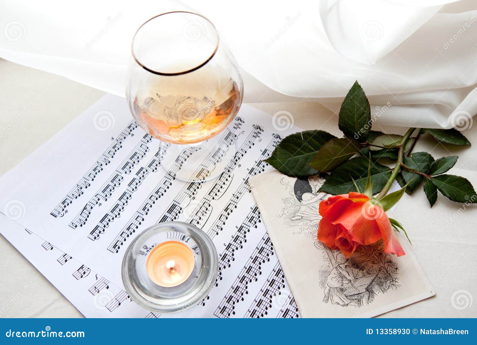 Red rose and Vivaldi stock photo. Image of love, color - 13358930