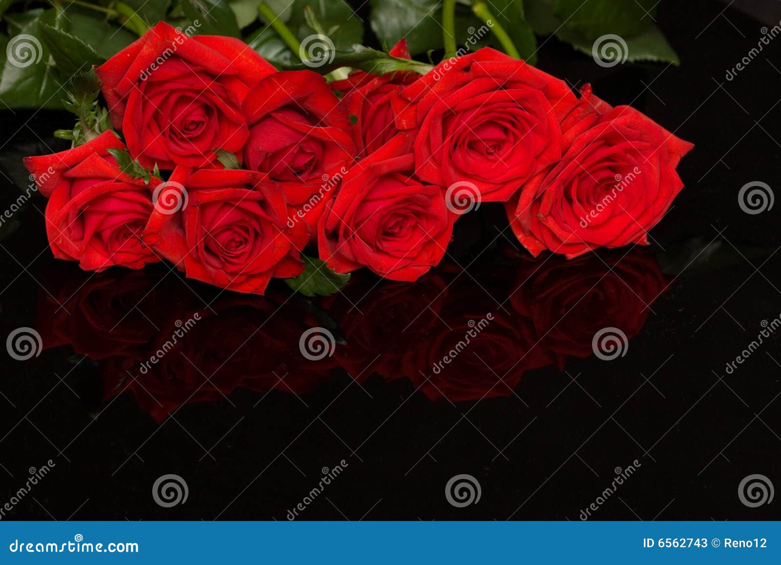 Red roses on black stock image. Image of affection, botanic - 6562743