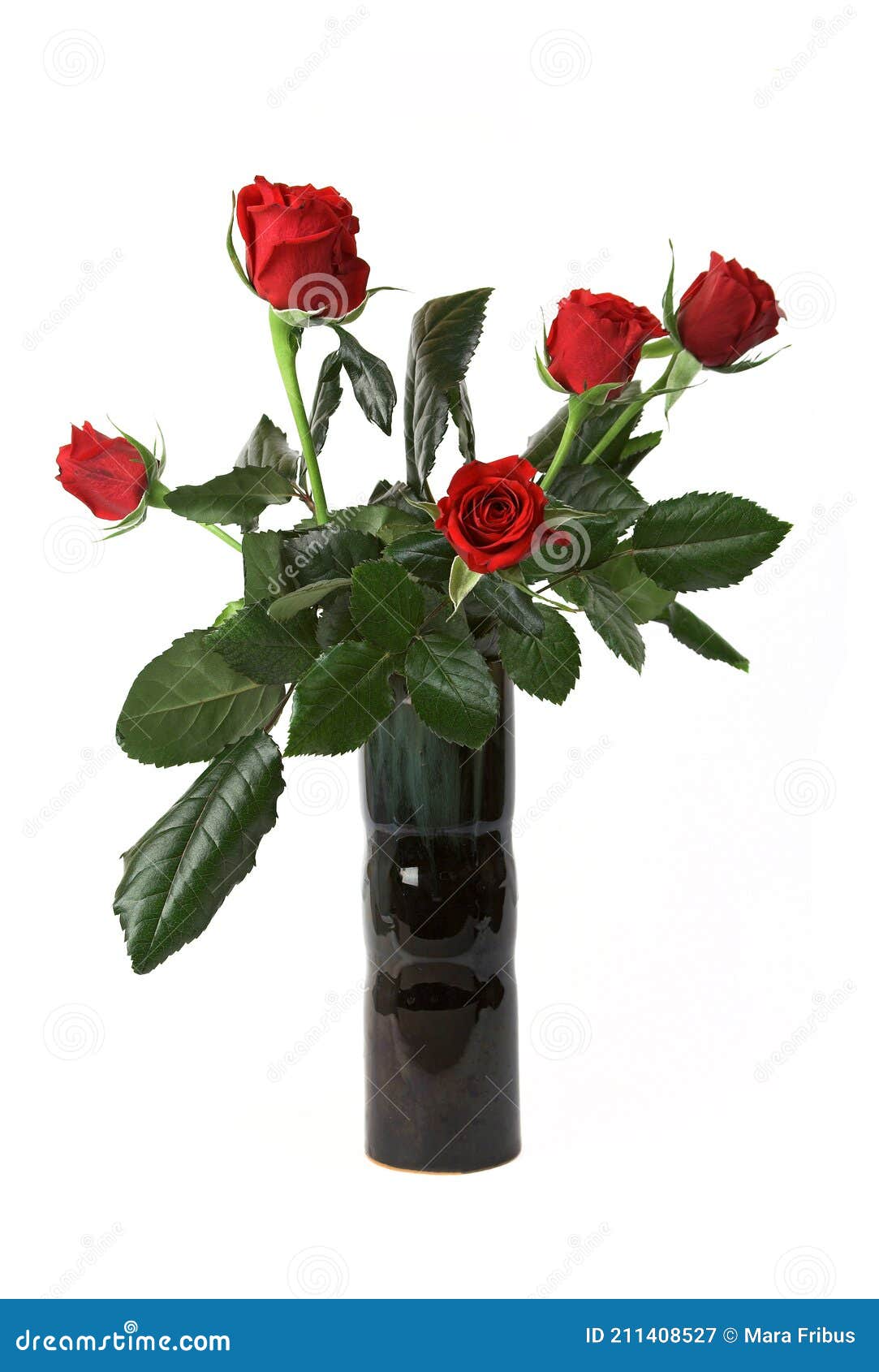 Red roses bouquet stock image. Image of flora, plant - 211408527