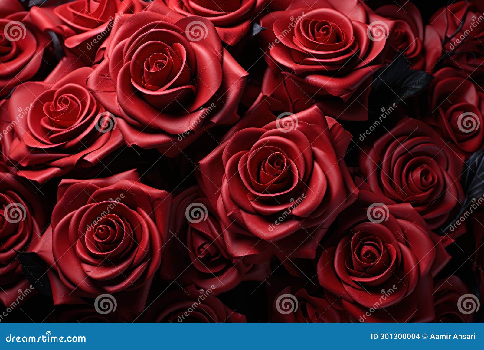 Red Roses in a Complex Formation Symbolizing the Depth of Love and ...