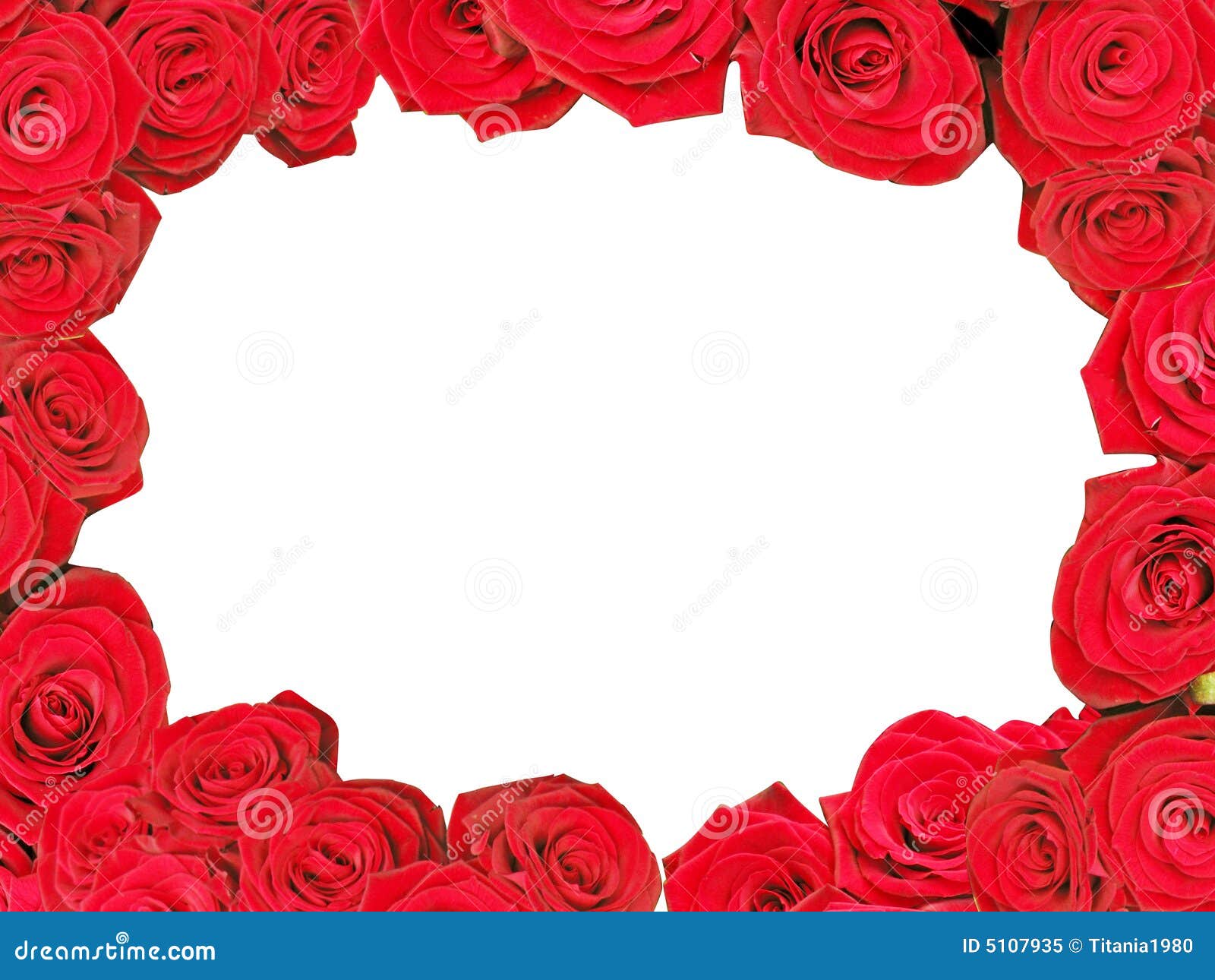 Red Roses Frame Royalty Free Stock Photo - Image: 5107935