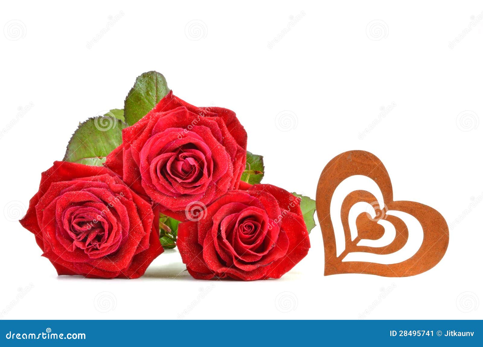 Red Roses and Heart stock image. Image of card, greeting - 28495741
