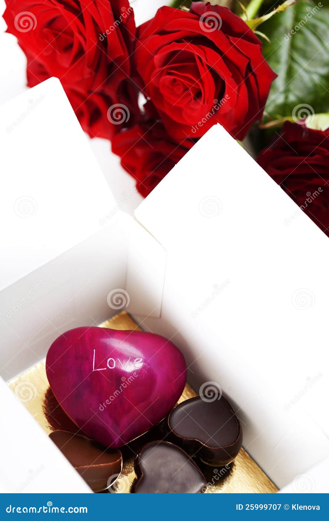 Red Roses and Hearts for Valentine S Day Stock Image - Image of ...