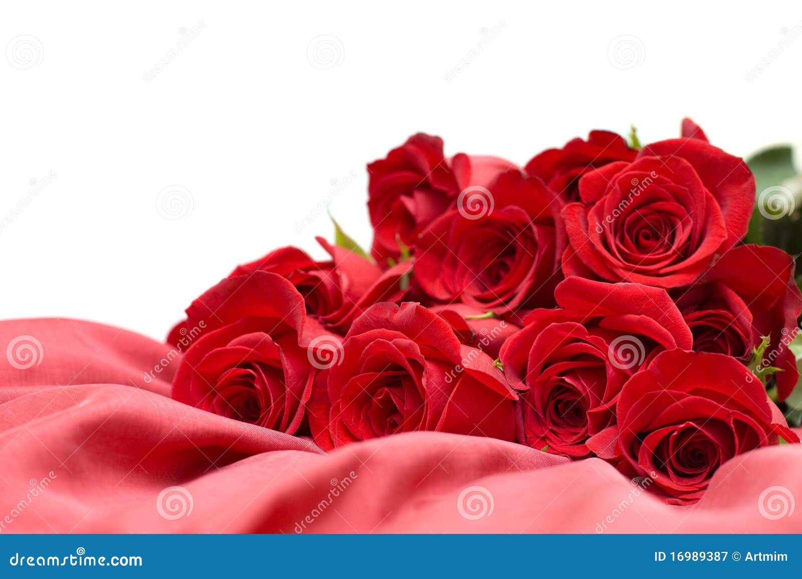Red roses and silk stock image. Image of sensuality, valentine - 16989387