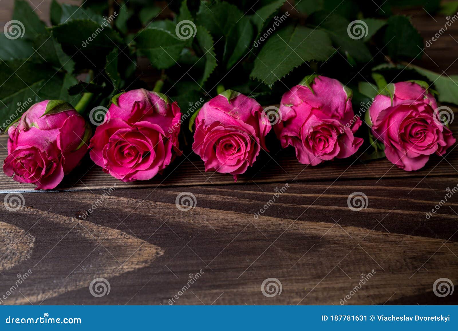 Red roses on the table stock image. Image of present - 187781631